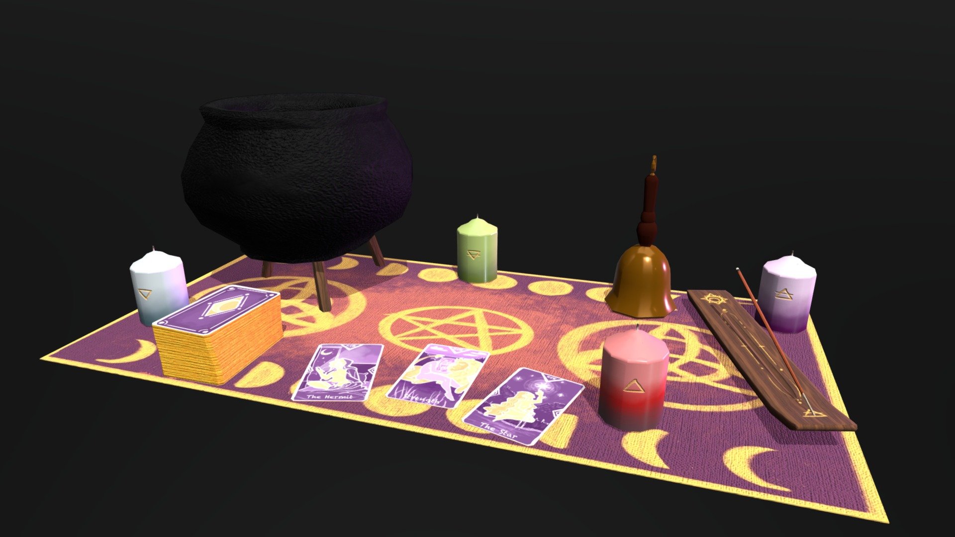 Witch's Altar - 3D model by MaryKirk [2511f7c] - Sketchfab