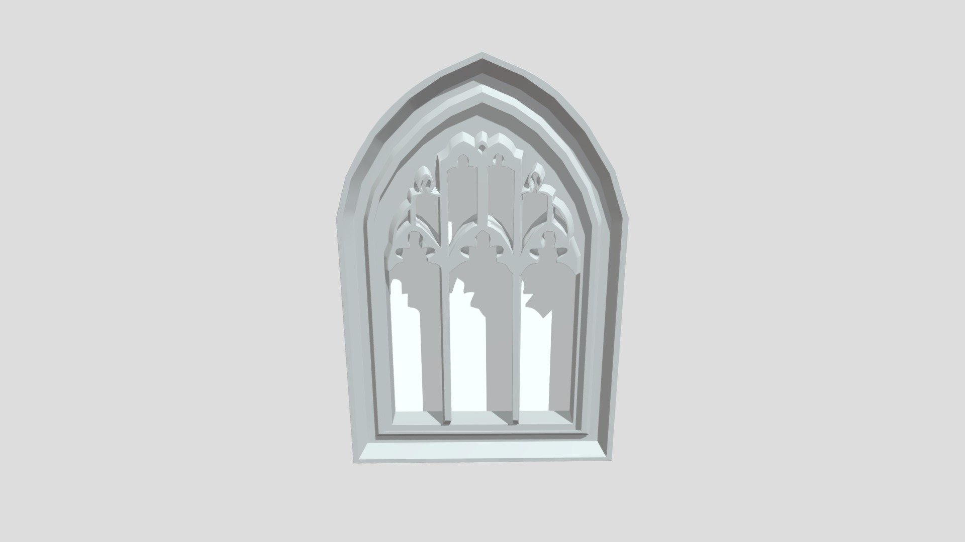 Gothic Window Model for Library Project - 3D model by kwest129 [2512759 ...