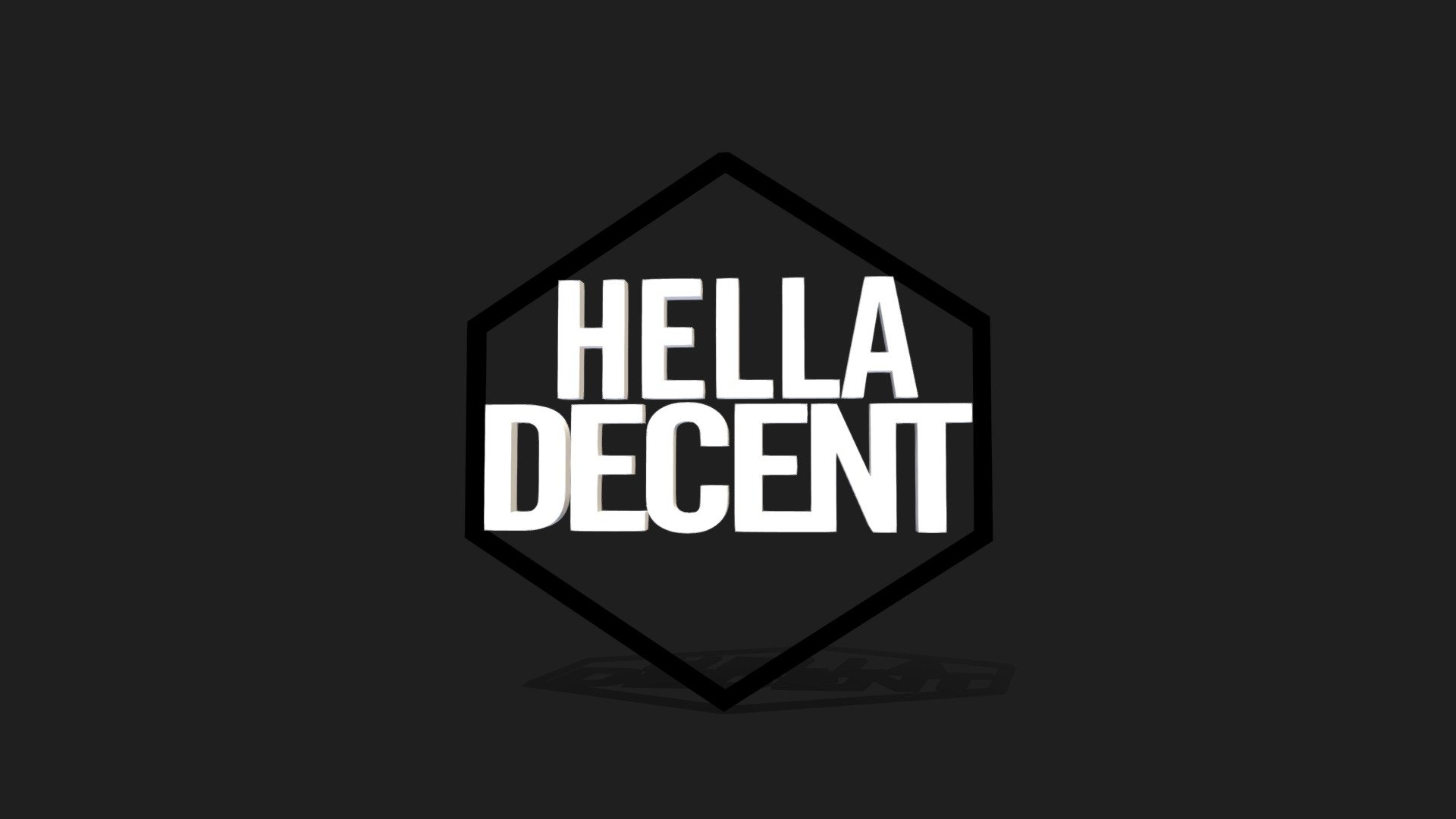 Hella Decent Logo - 3D model by Hella Decent (@HellaDecent) [2518ed4 ...