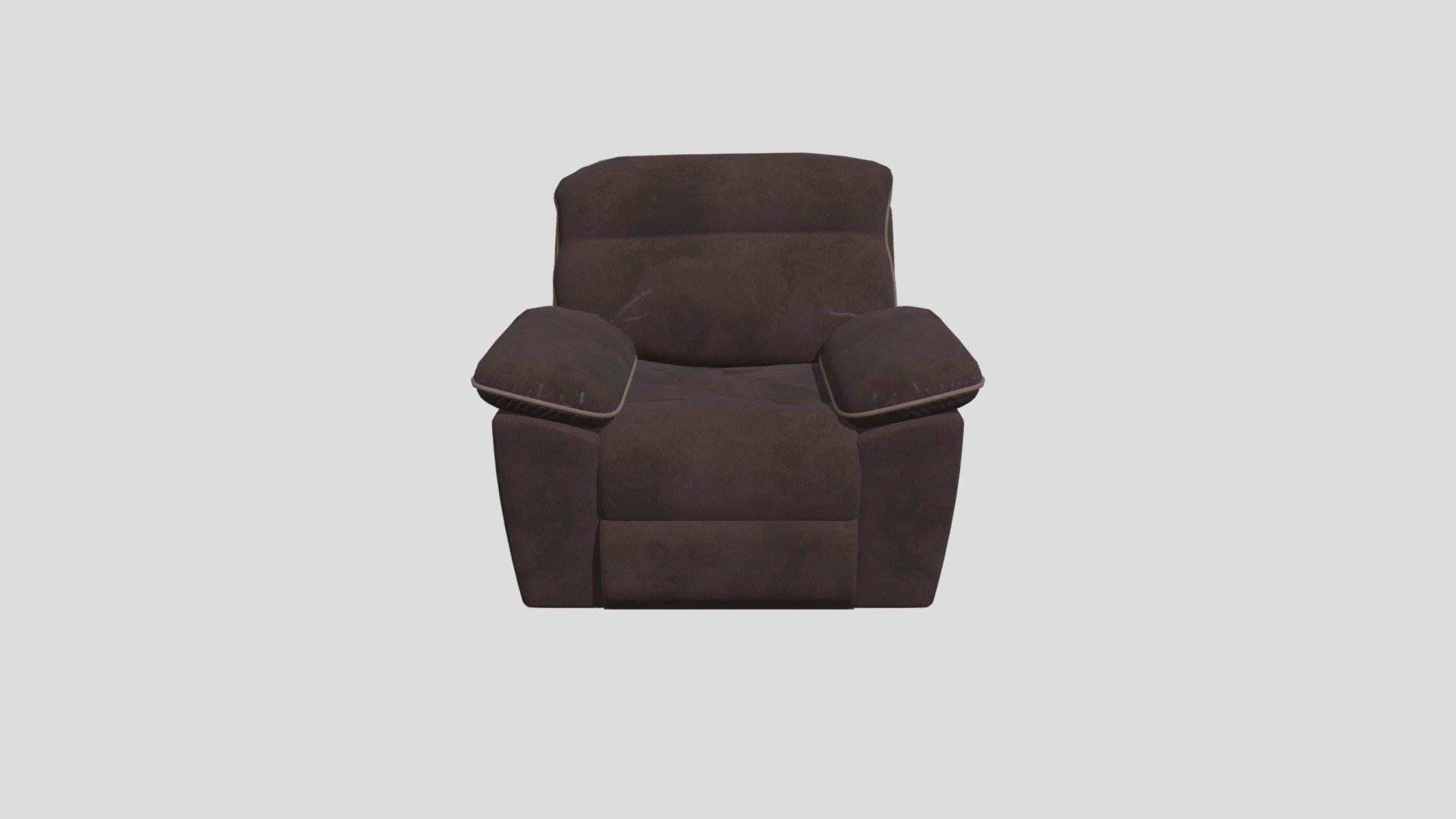 RECLINING 1 SECTION - BROWN - 3D model by Artistar3D [251bf49] - Sketchfab