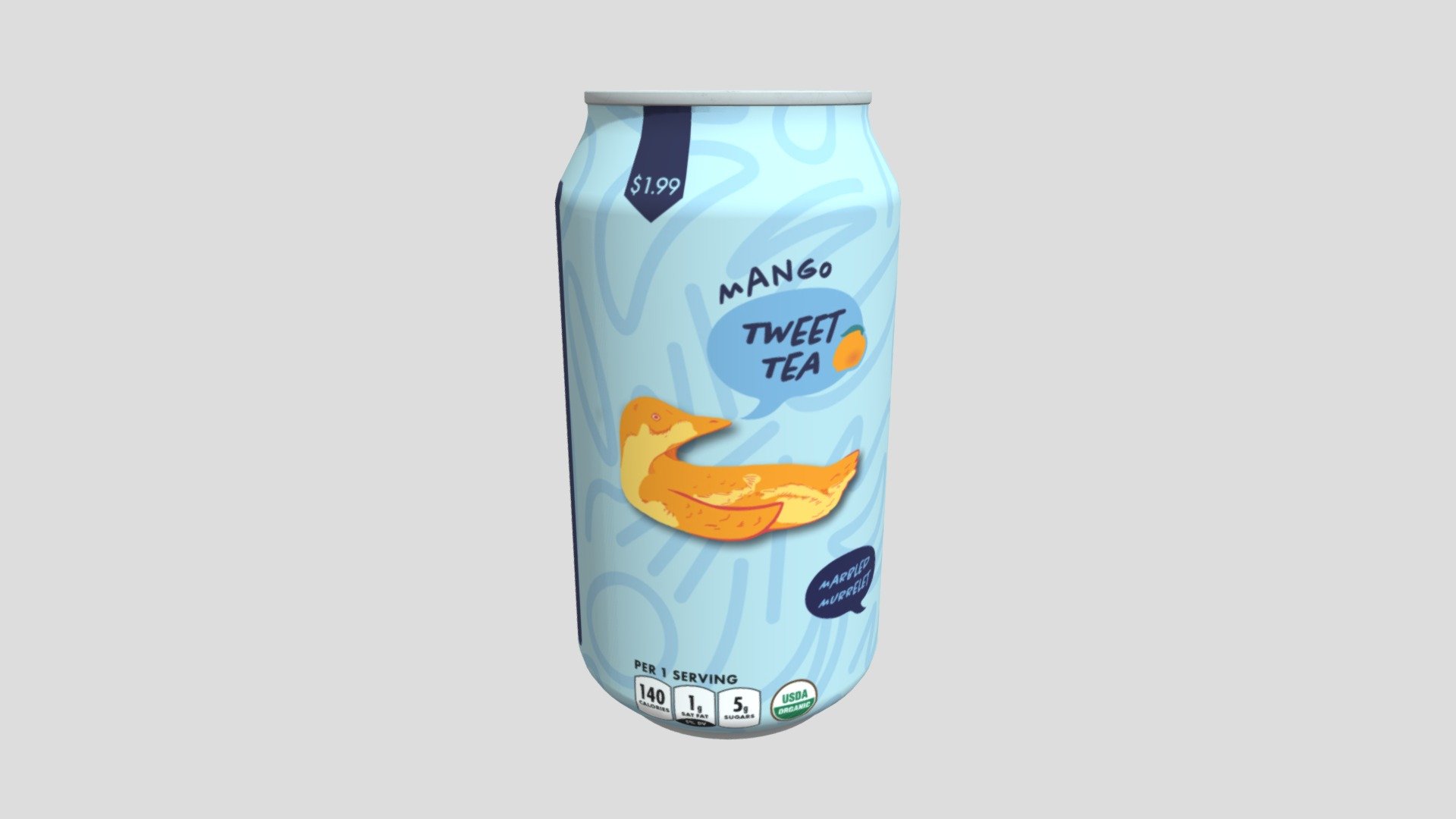 Tweet Tea Can 2 - 3D model by hdesousa [251c09f] - Sketchfab