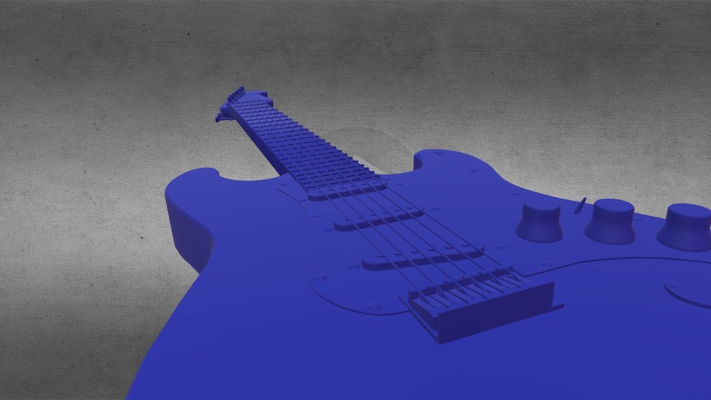 Electric guitar - Download Free 3D model by martn00 [251c812] - Sketchfab
