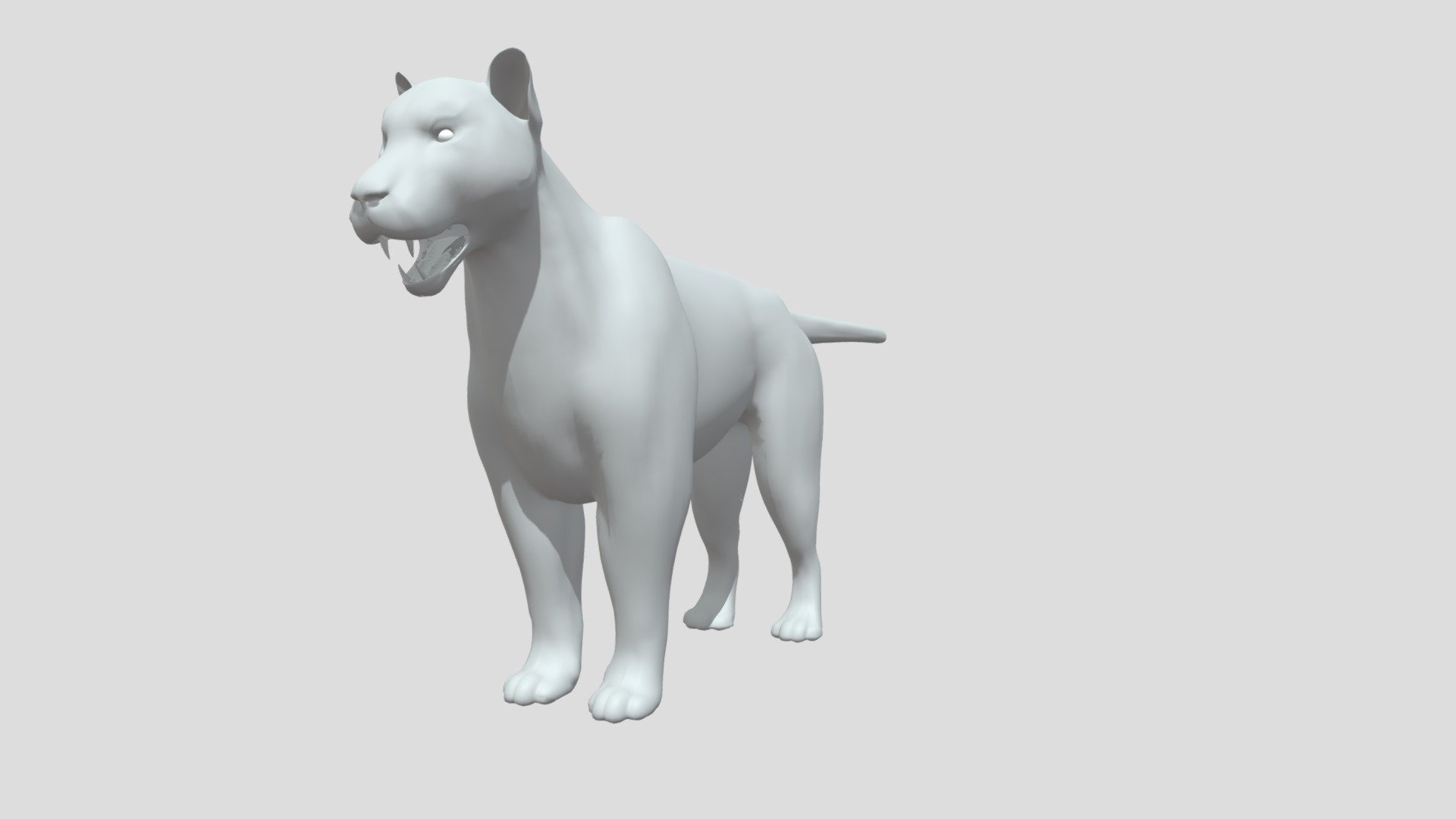 Blender & Maya: Tiger - 3D model by raya.creates [251d1e3] - Sketchfab