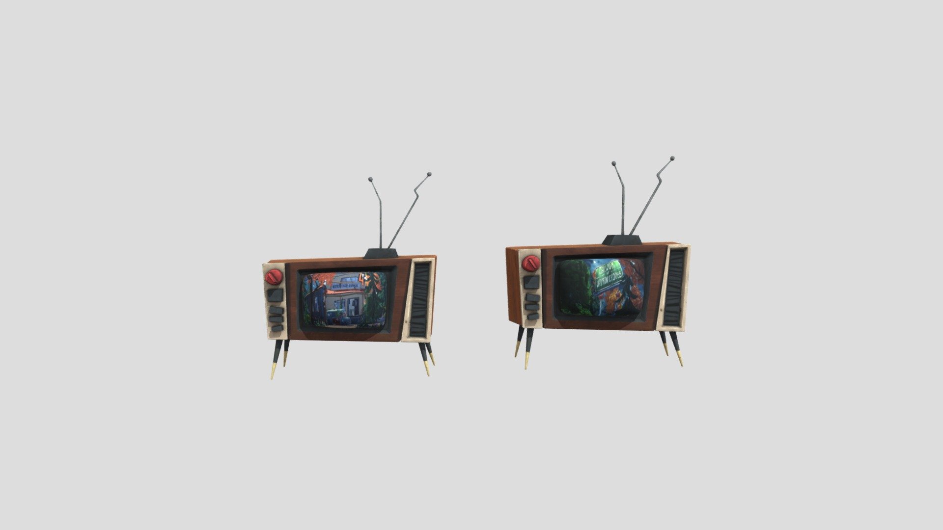 Hello neighbor 2 alpha 2 TV's - Download Free 3D model by Eton ...
