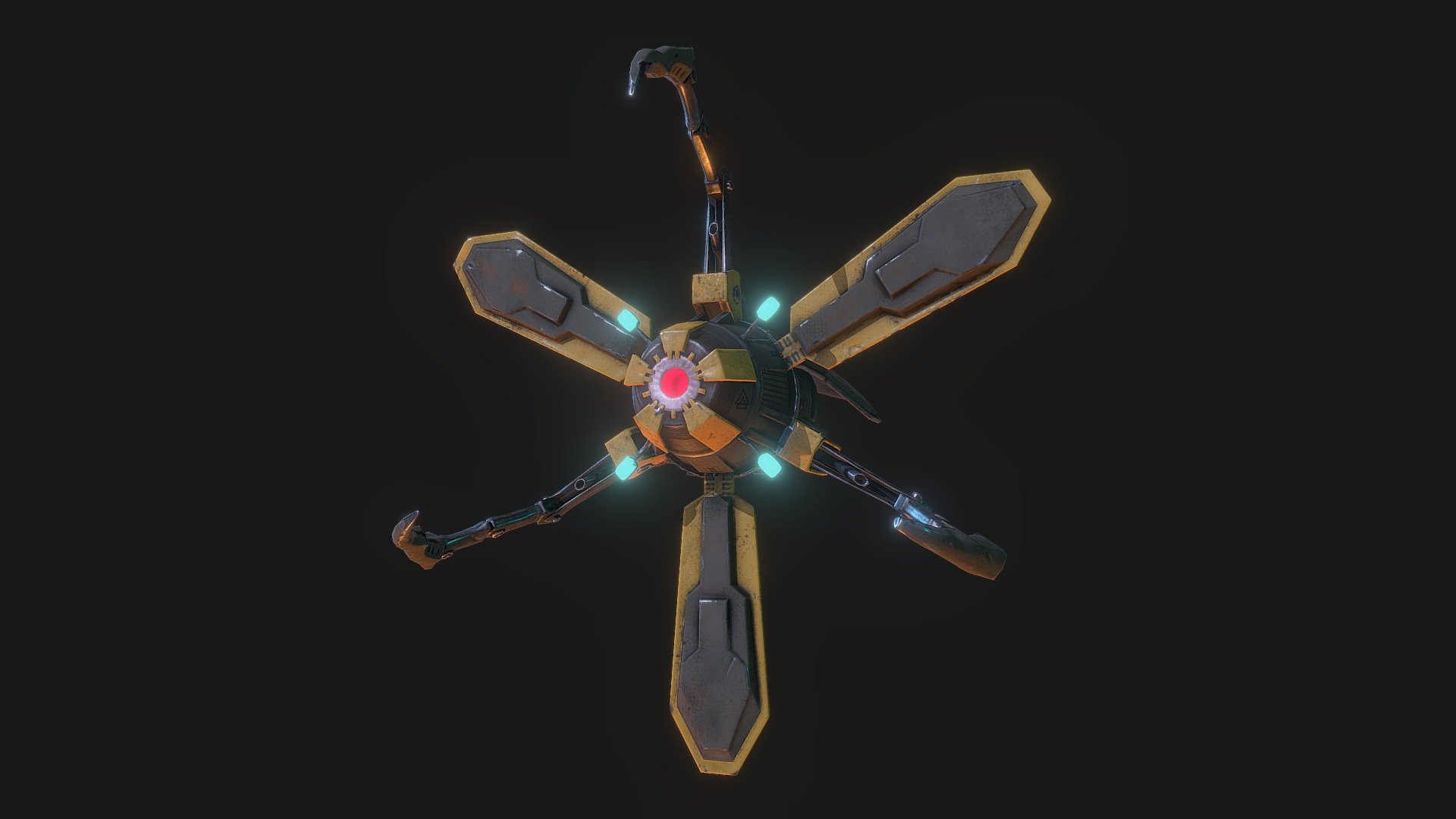 Wasp Bot - 3D model by Yulyolya (@julia_karpovich) [2526f08] - Sketchfab