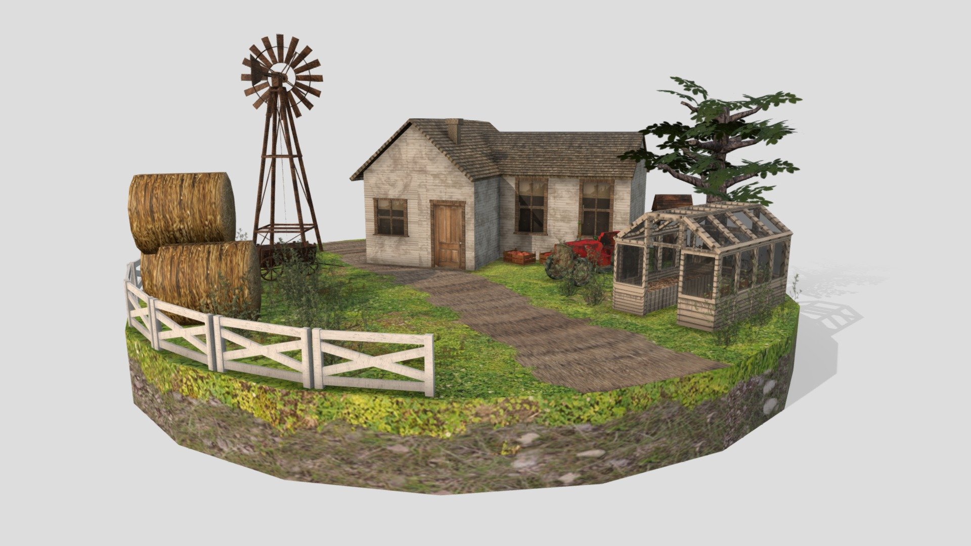 DAE Diorama retake – Small farm - Download Free 3D model by Pawel ...