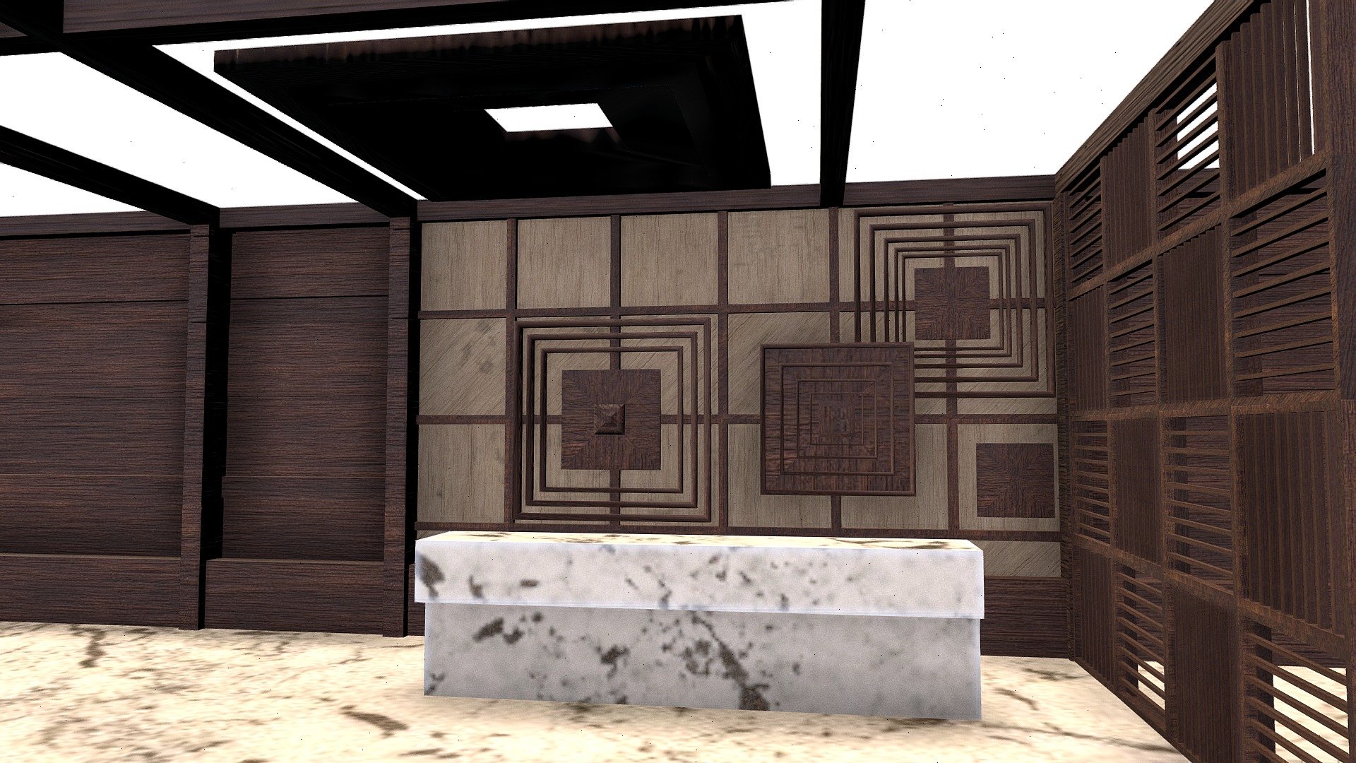 Feature Wall - Download Free 3D model by Aida_May16 [252b555] - Sketchfab