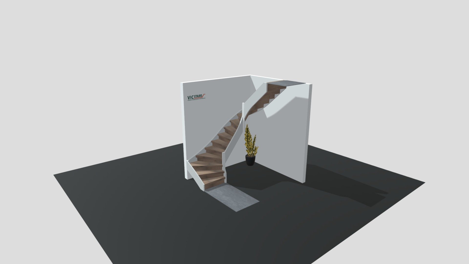 ronde trap aangepaste trap tredens - 3D model by VICstairs [252e5ba ...