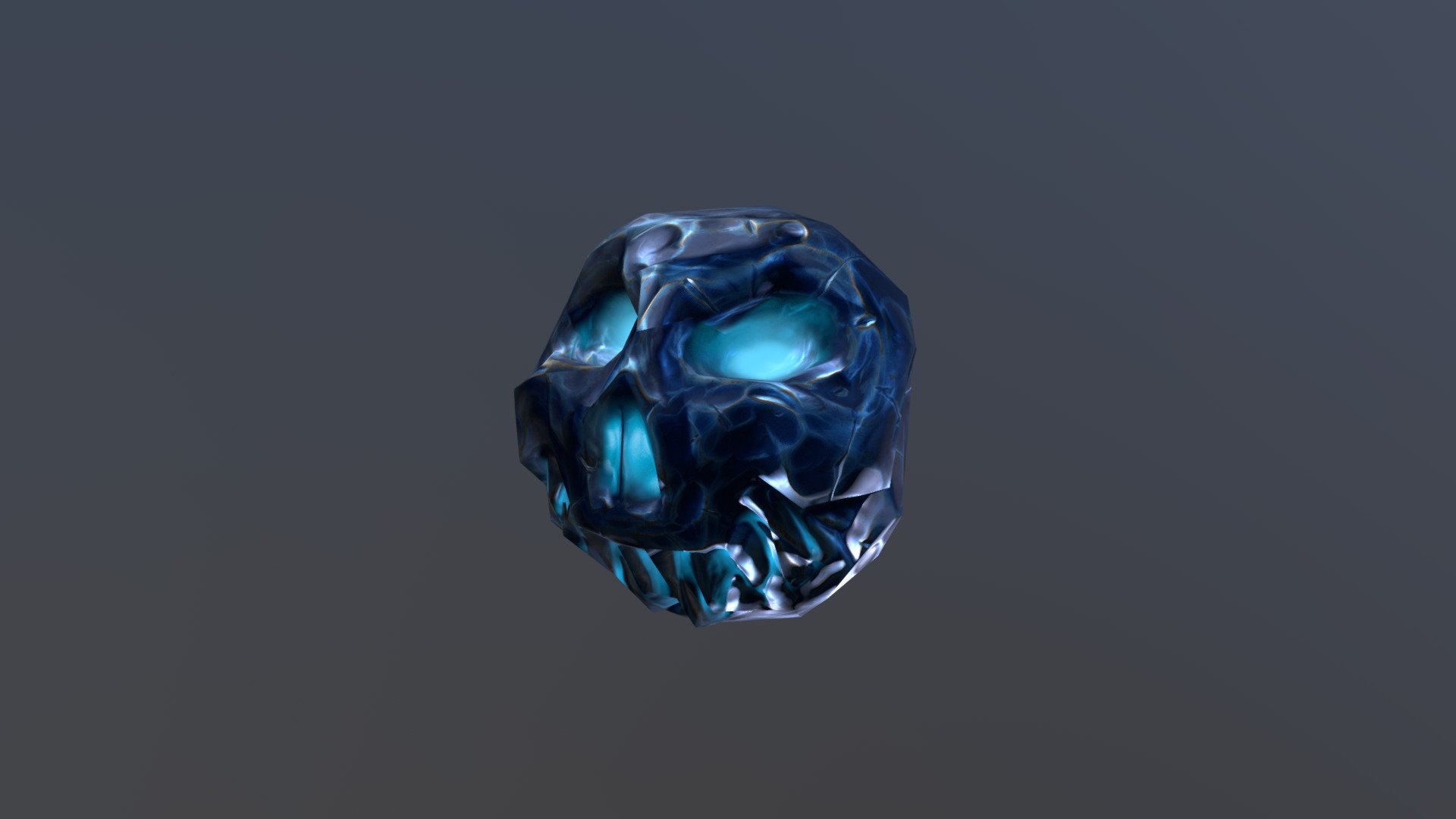 Rune Cannon - Demonic Cannon Ball (Iron Blue) - 3D model by Pixel Make ...