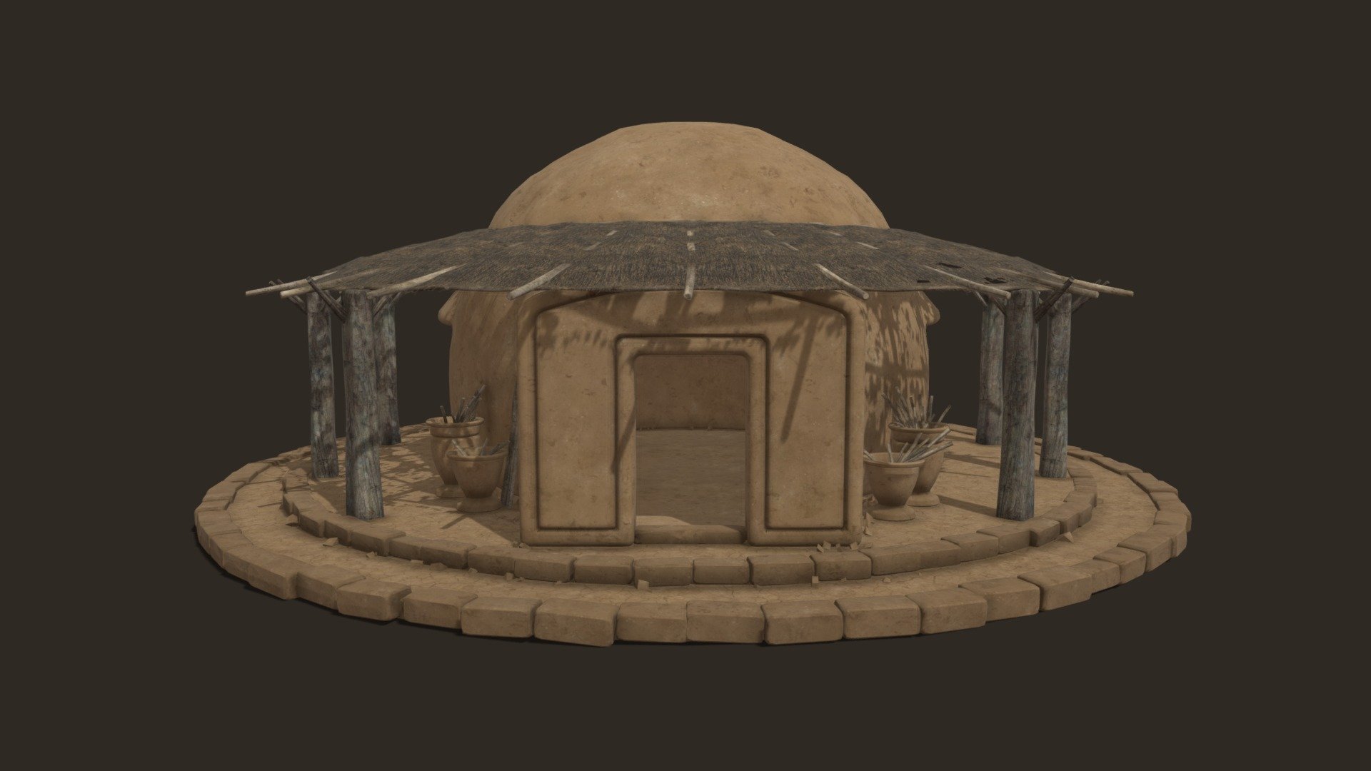 Ancient hut - Buy Royalty Free 3D model by local.yany [252ea7f ...