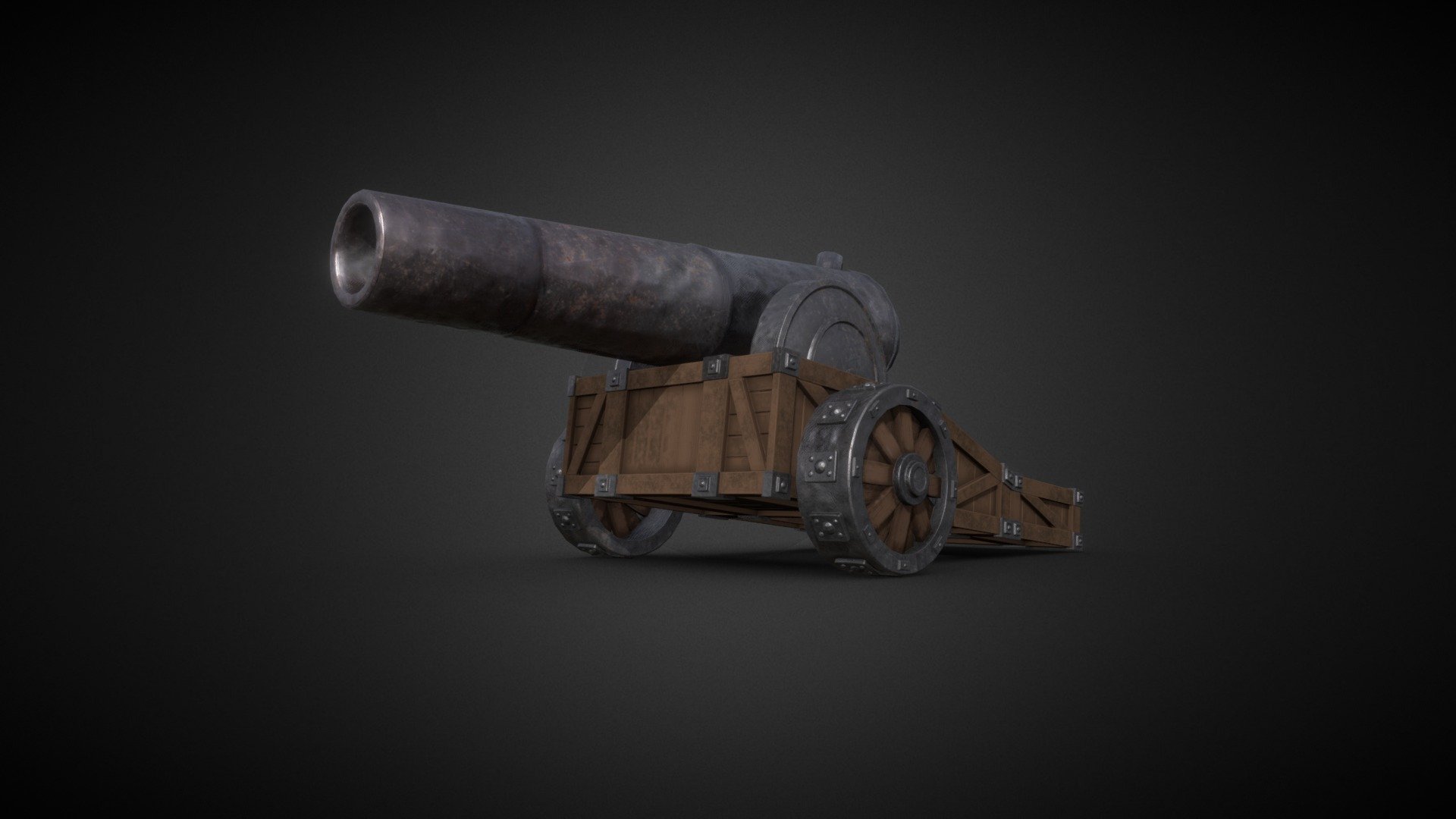 World of warcraft cannon - 3D model by Volcifer [252fb4e] - Sketchfab