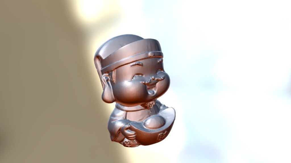 God of Wealth Coin Bank - 3D model by iovoi [2530b17] - Sketchfab