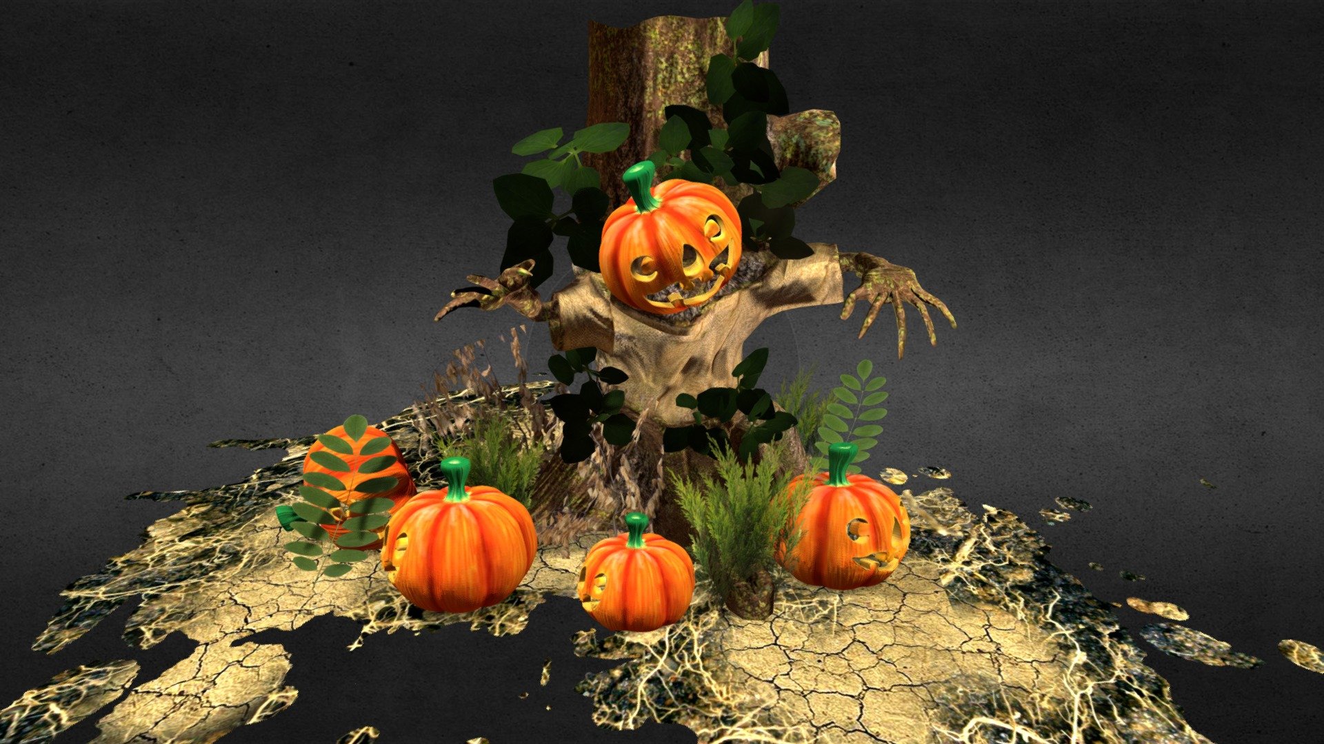 PUMPKIN - 3D model by sigitkusnawan [2533962] - Sketchfab