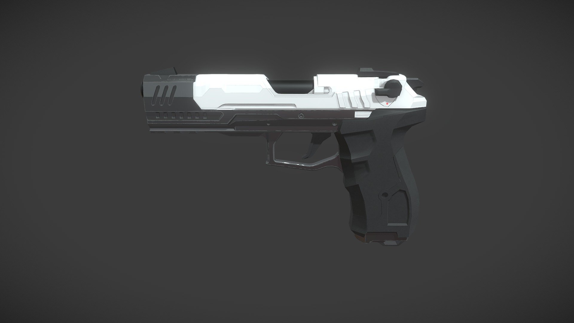 Hi-Tech Pistol - 3D model by Rishabh Gond (@Crimson_Rave9_Art) [2539f1f ...