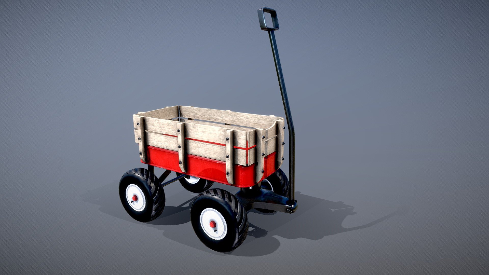 Lil' Red Wagon - 3D model by Mike Hayes (@mhayes79) [253a73e] - Sketchfab
