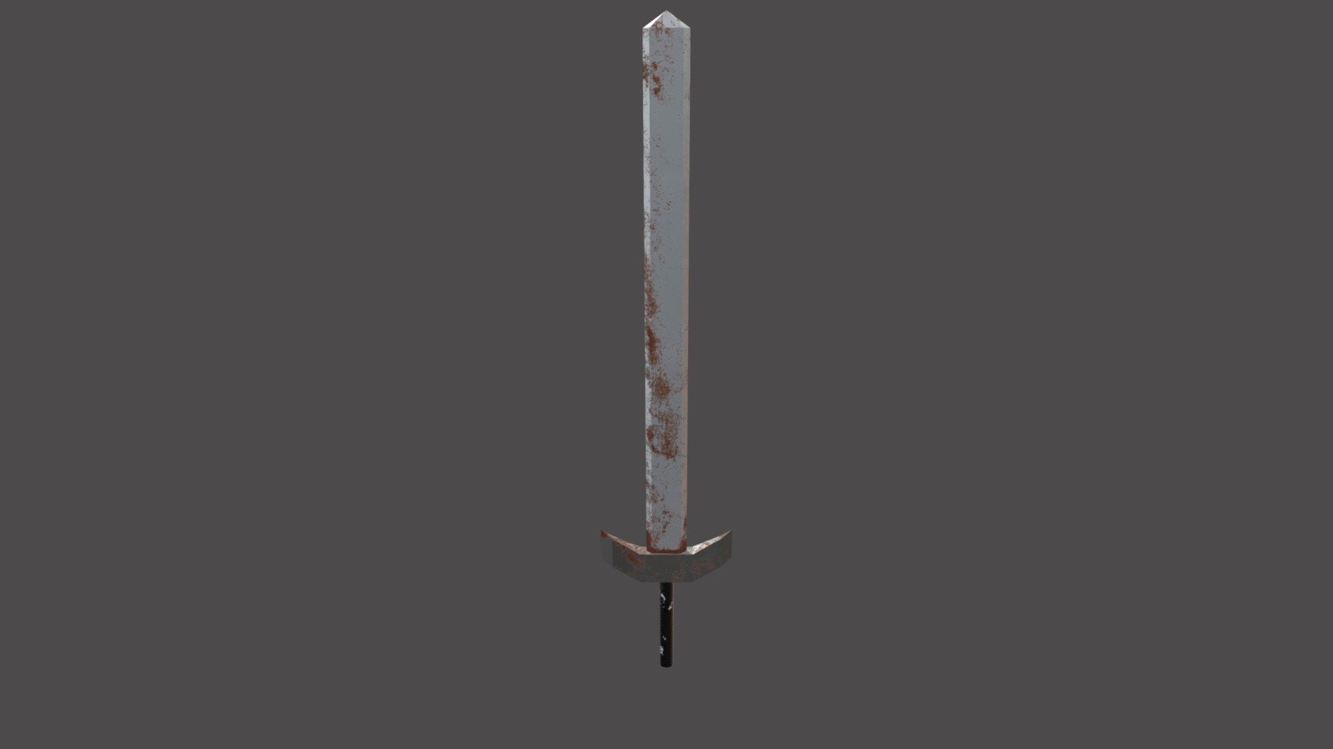 Rusted Sword Textured - 3D model by AaronDStudent [253b74e] - Sketchfab