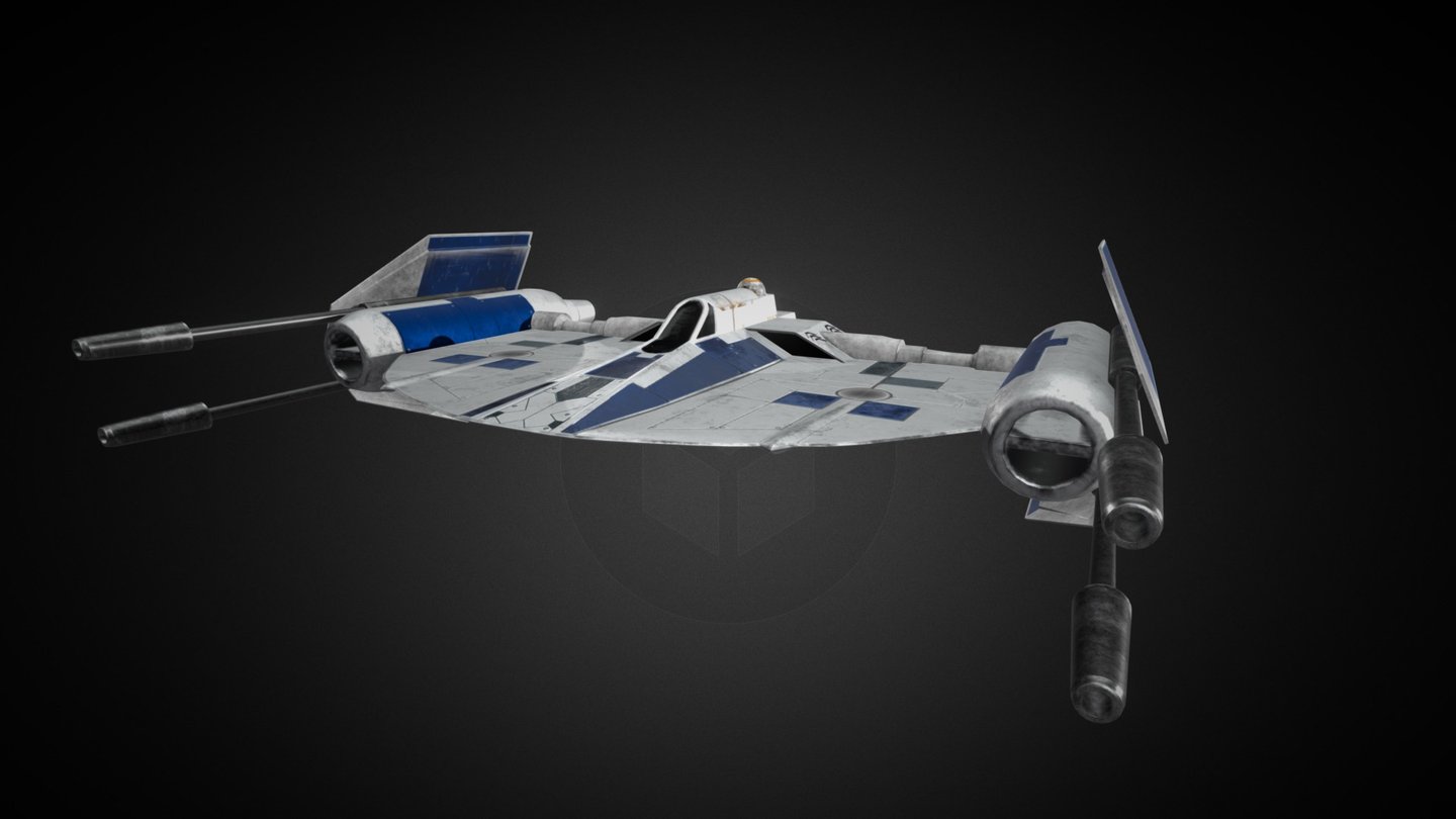 Starwars Ship - 3D model by crazeedemon [253c1ba] - Sketchfab