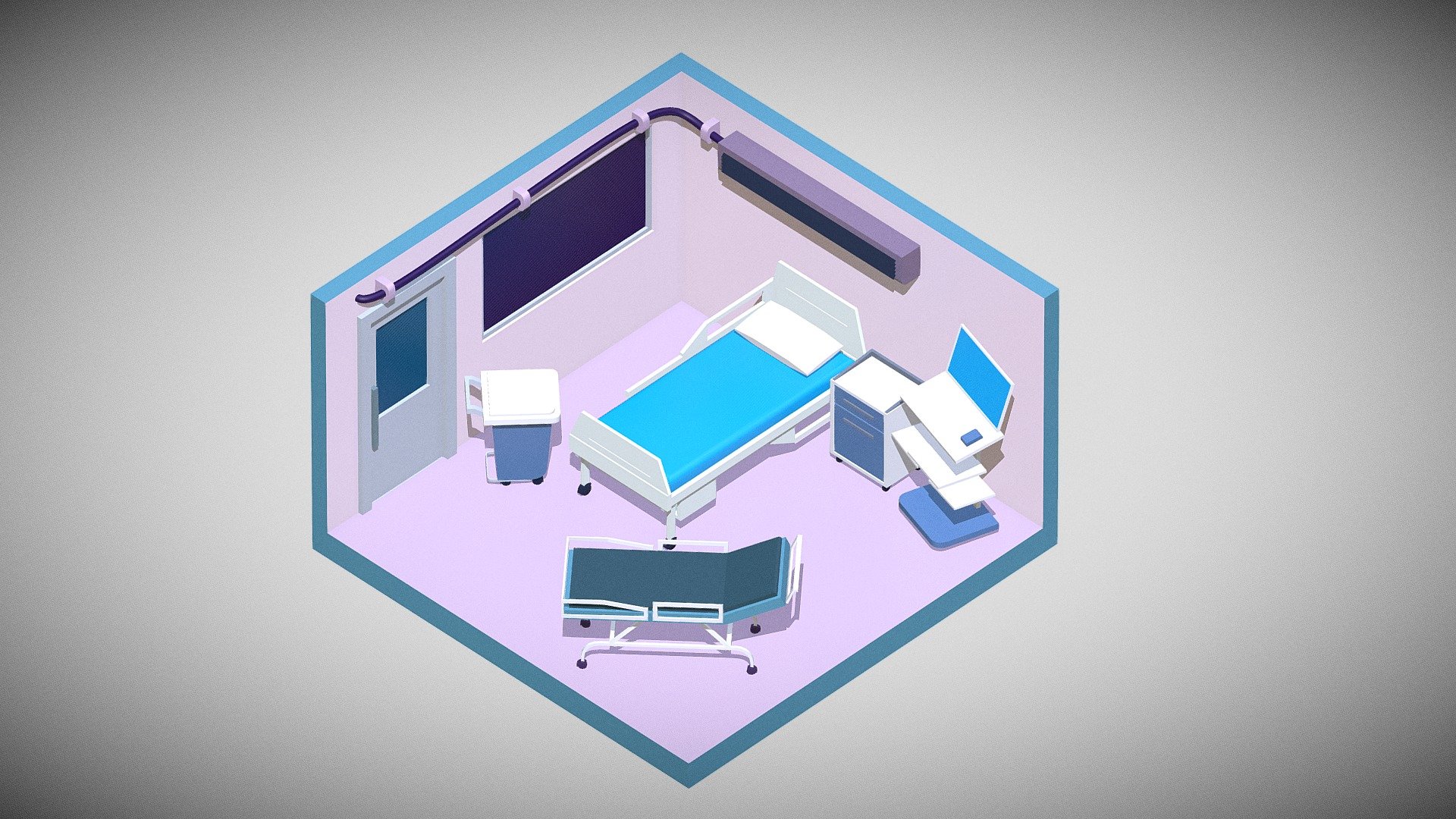 hospital ward - 3D model by Pavlov DR (@pavlovdr) [253d2f4] - Sketchfab