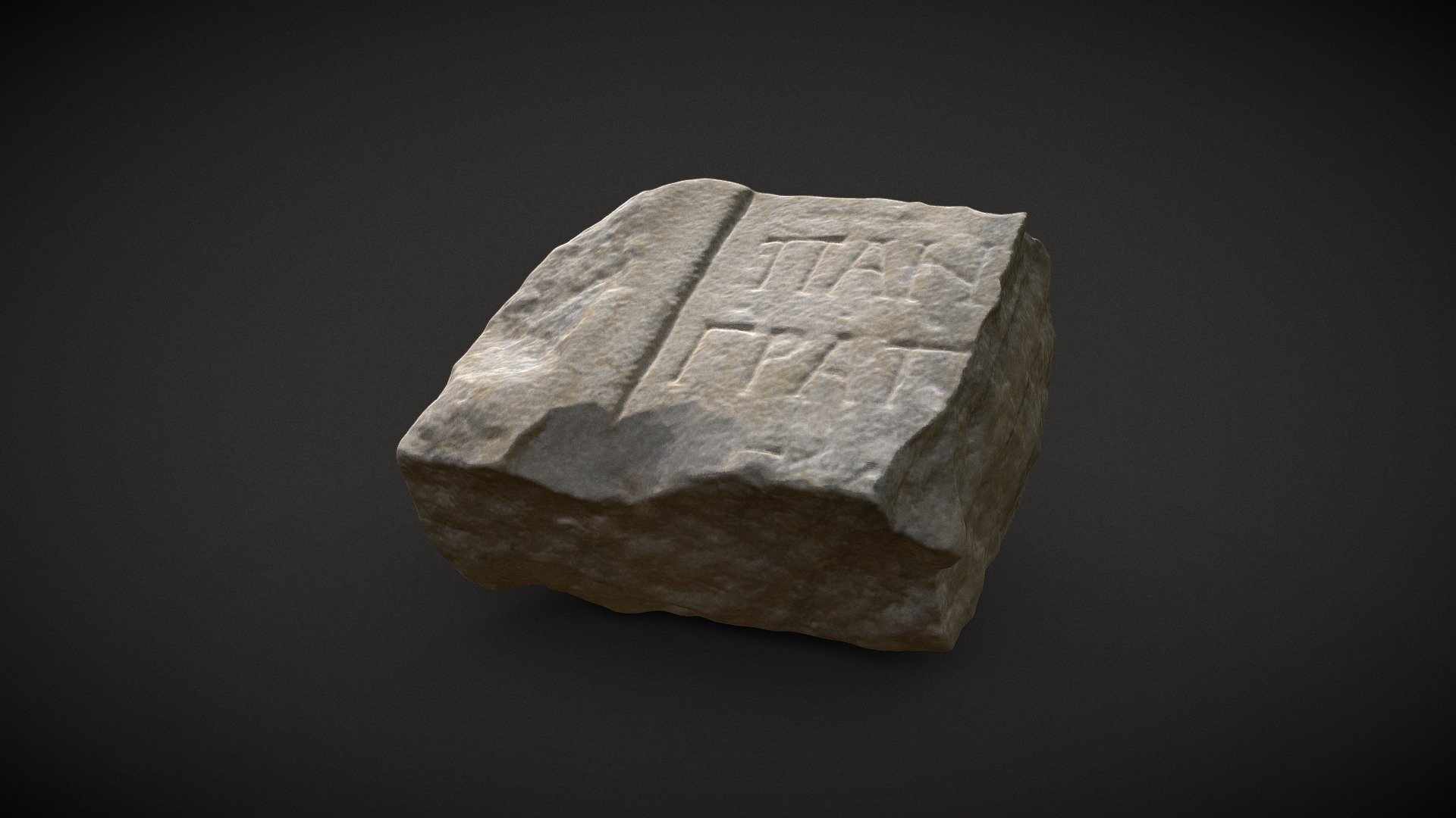 Надпис от Aquae calidae - около 172 - 3D model by Archive RO_BG ...