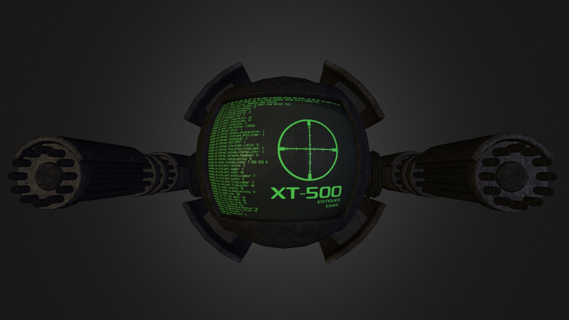 Minigun Drone - 3D model by Hex4Fre4k [254055d] - Sketchfab