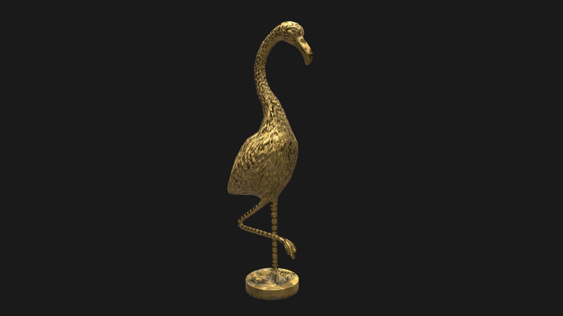 Flamingo Sculpture - 3D model by 3DdonnaB [25424e3] - Sketchfab