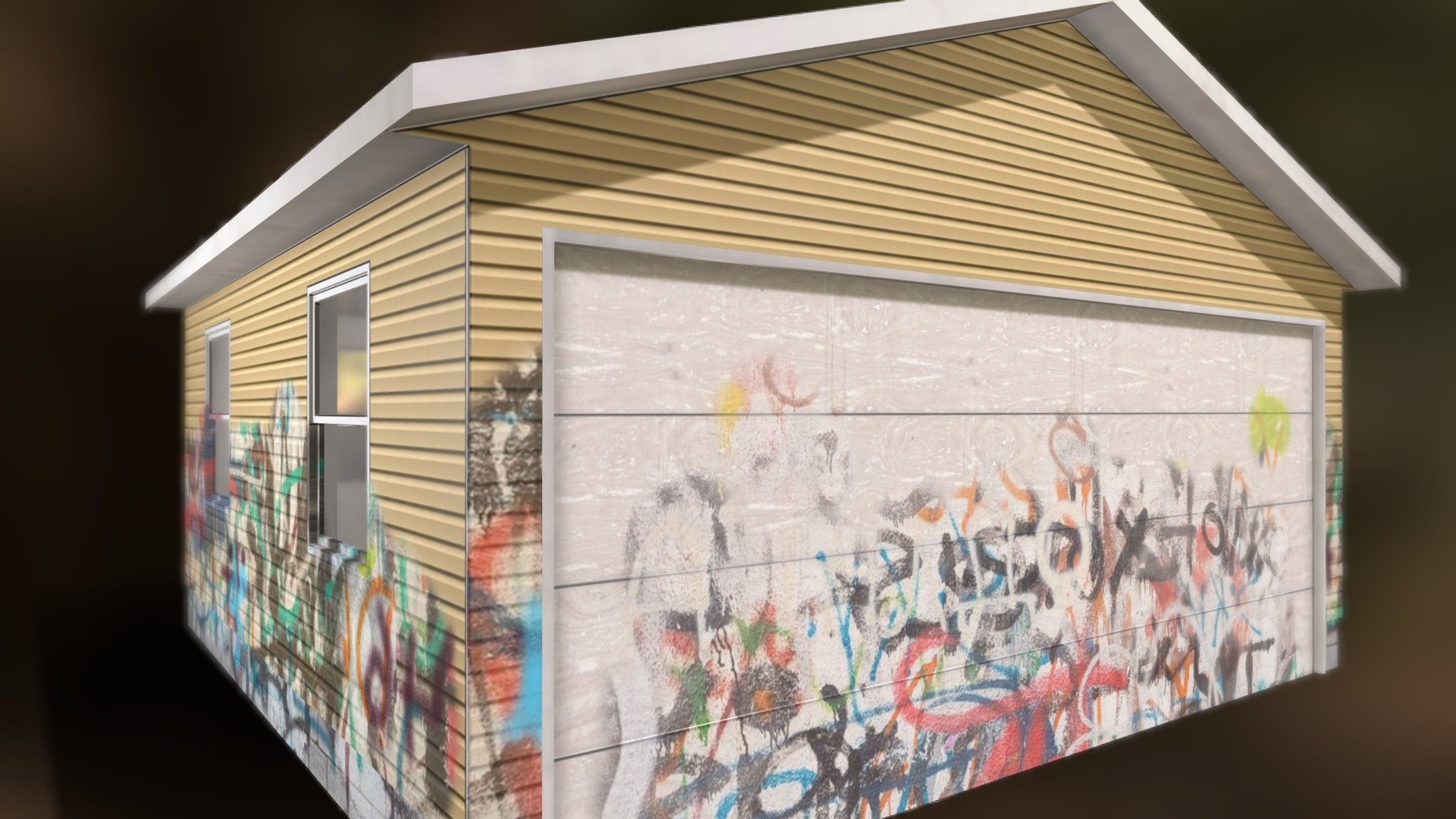 Graffiti Garage 02 - Download Free 3D model by jimbogies [2542852 ...