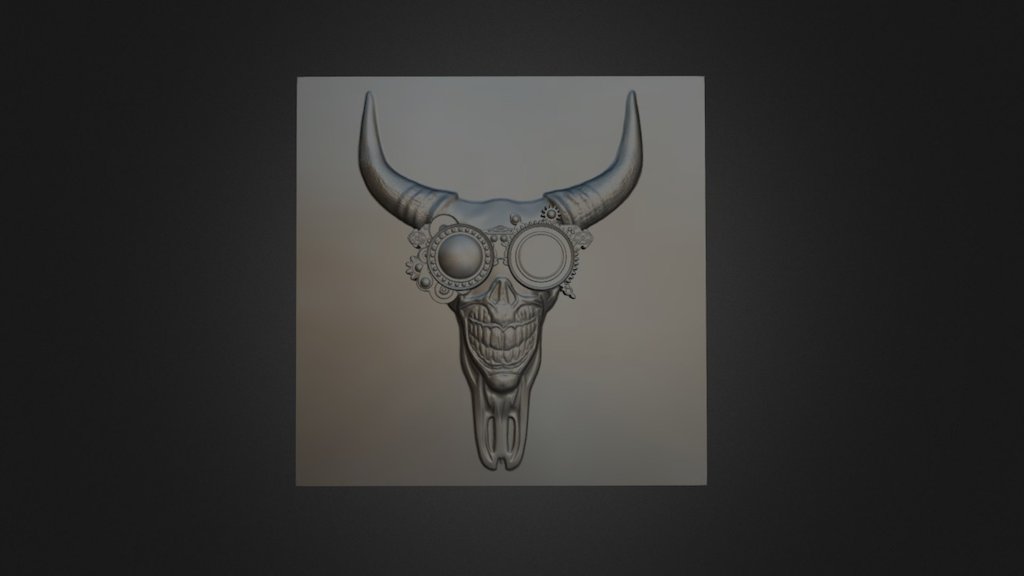 Vectric Aspire Ox Scull Smile - 3D model by MegaTopDogs [2543fc3 ...