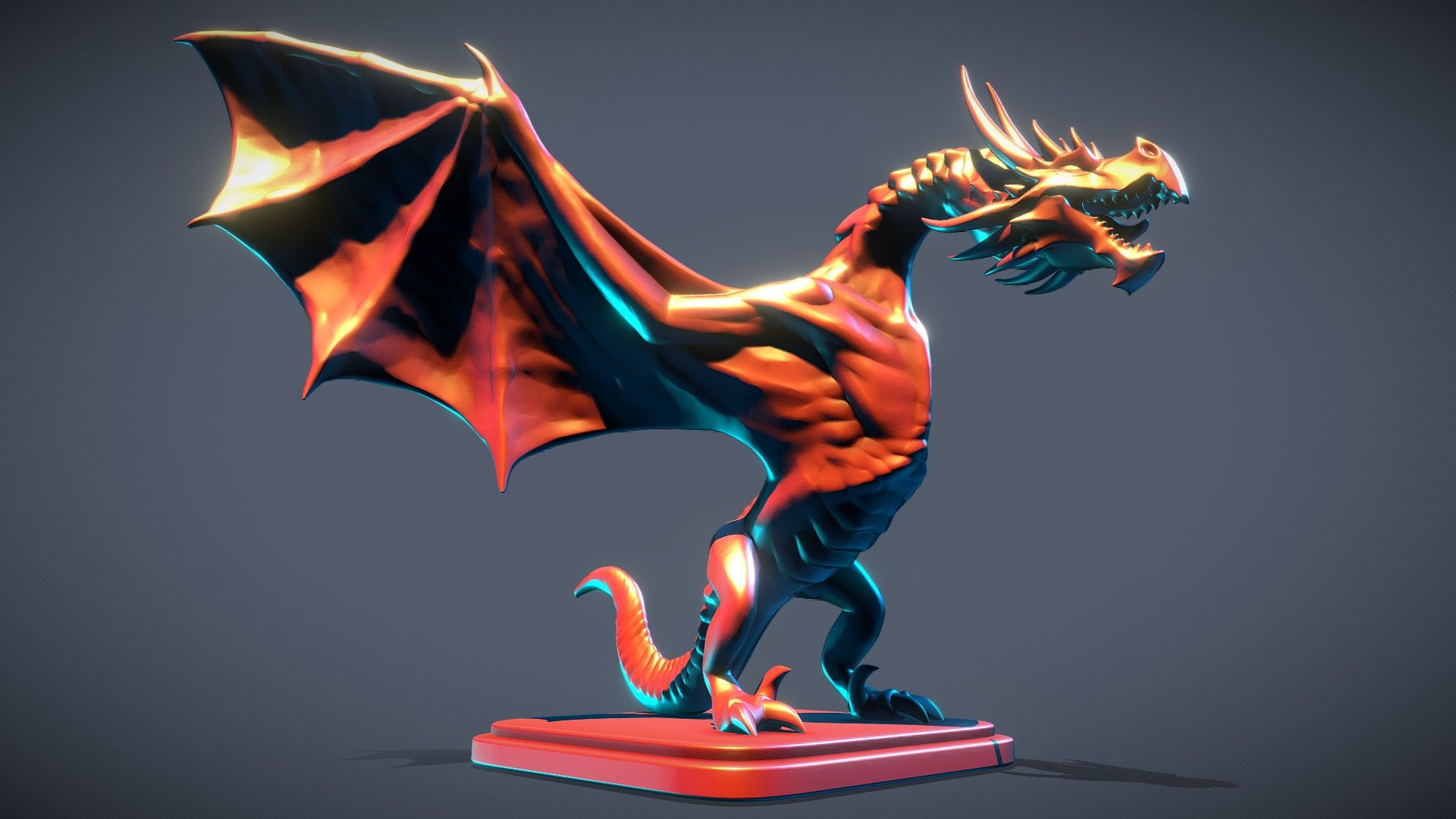 Dragon for 3D print - Buy Royalty Free 3D model by blocula [2544064 ...