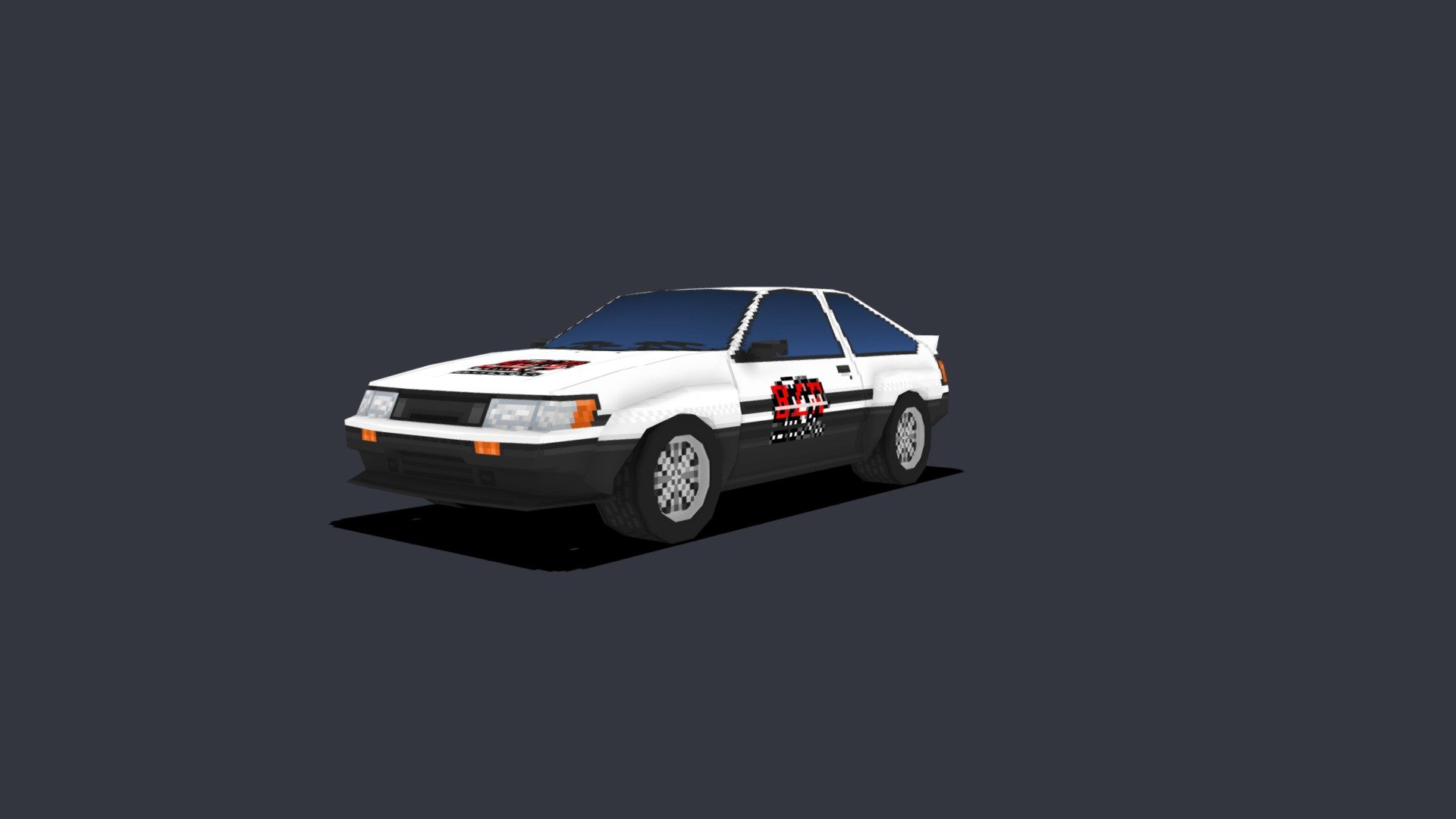 AE86 Levin Widebody (Racing Lagoon) - 3D model by Pudim Abestado ...