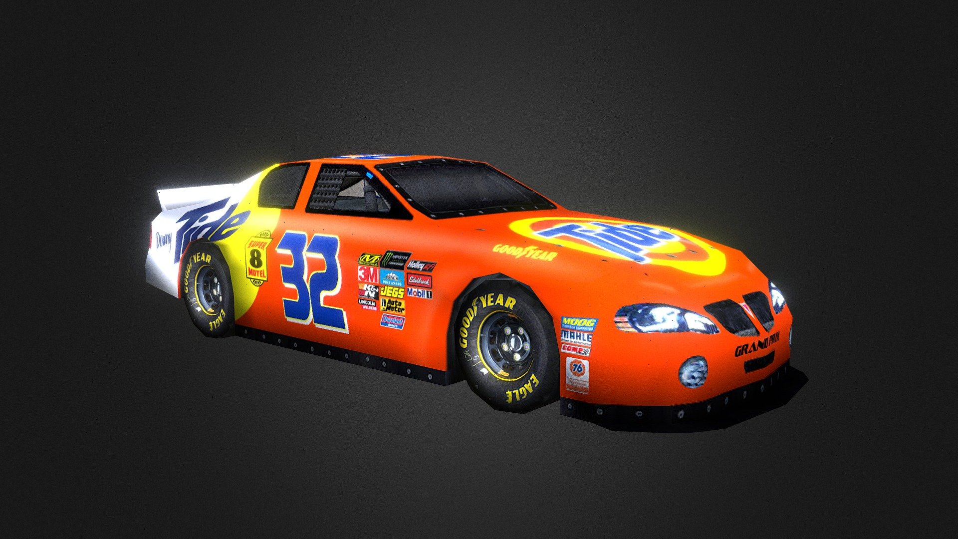 Ricky Craven's 2003 Pontiac in Retro Style - 3D model by Francisco ...