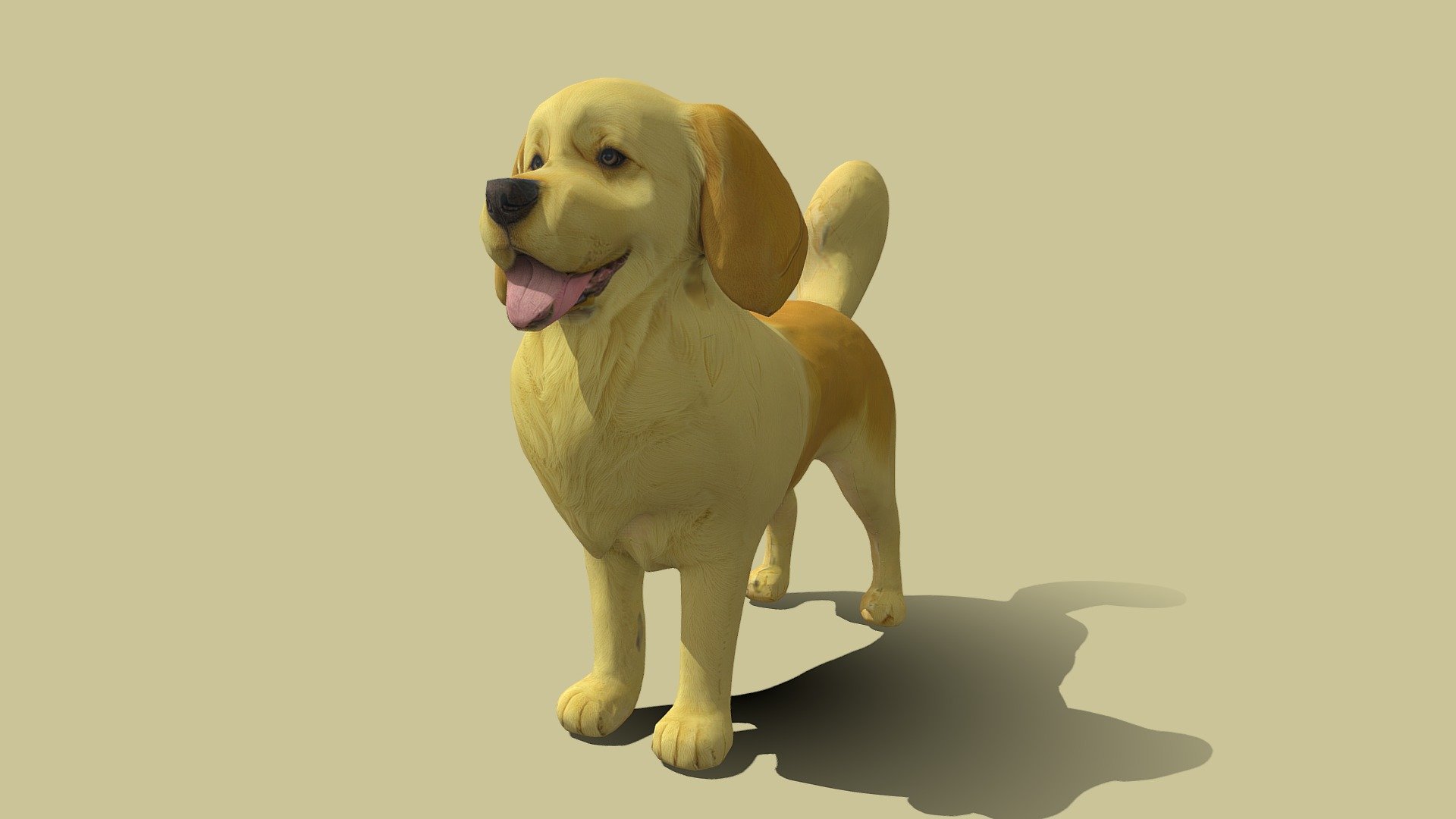 Golden Retriever - Dog - Buy Royalty Free 3D model by The Scan Man ...