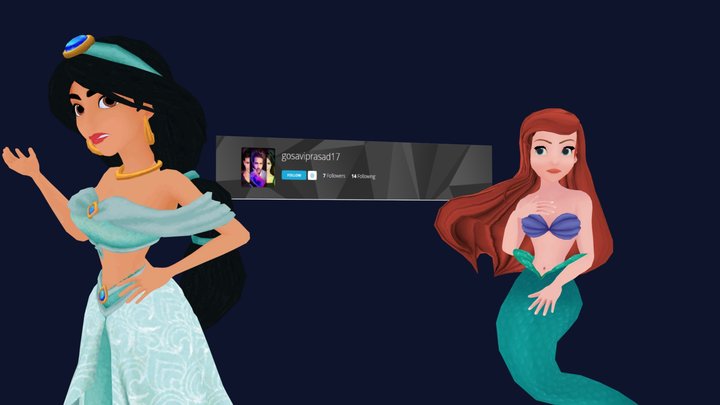 Disney_princess 3D models - Sketchfab