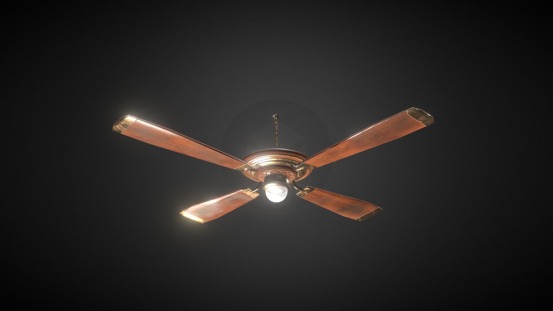 Classic Ceiling Fan - Download Free 3D model by Cécile Amstad (@c.m.a ...