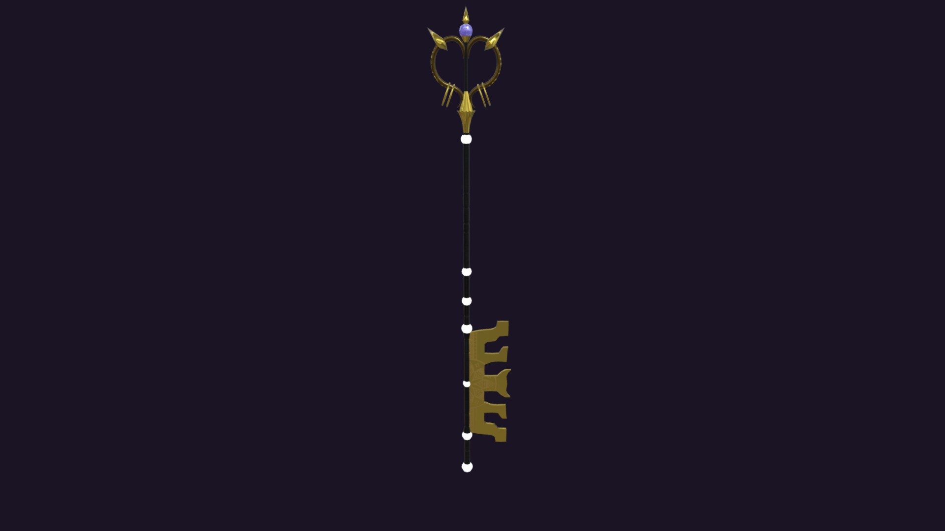 Keyblade Staff - 3D model by Ameletzi [2546e06] - Sketchfab