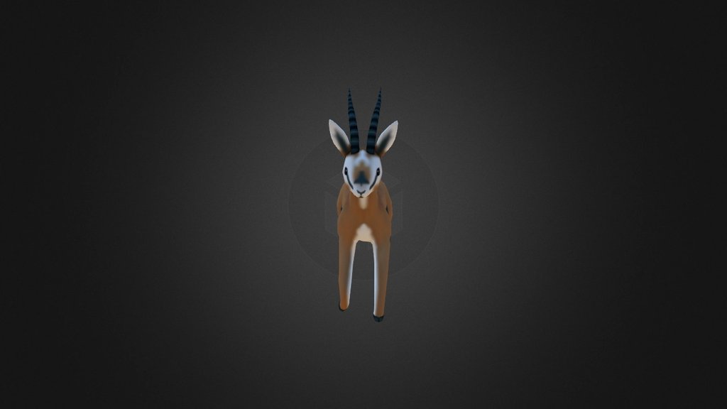 Gazelle Animated - 3D model by Rika Creature (@rikacreature) [25478e6 ...