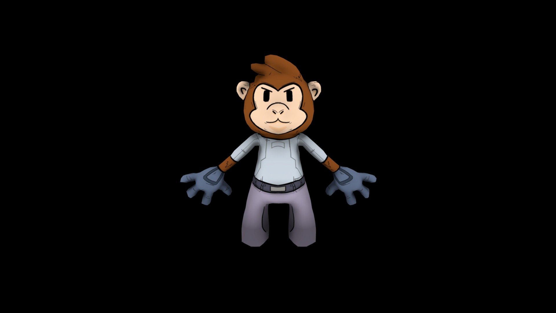 Model Monkey Handpaint - 3D model by micfeli03 [254872c] - Sketchfab