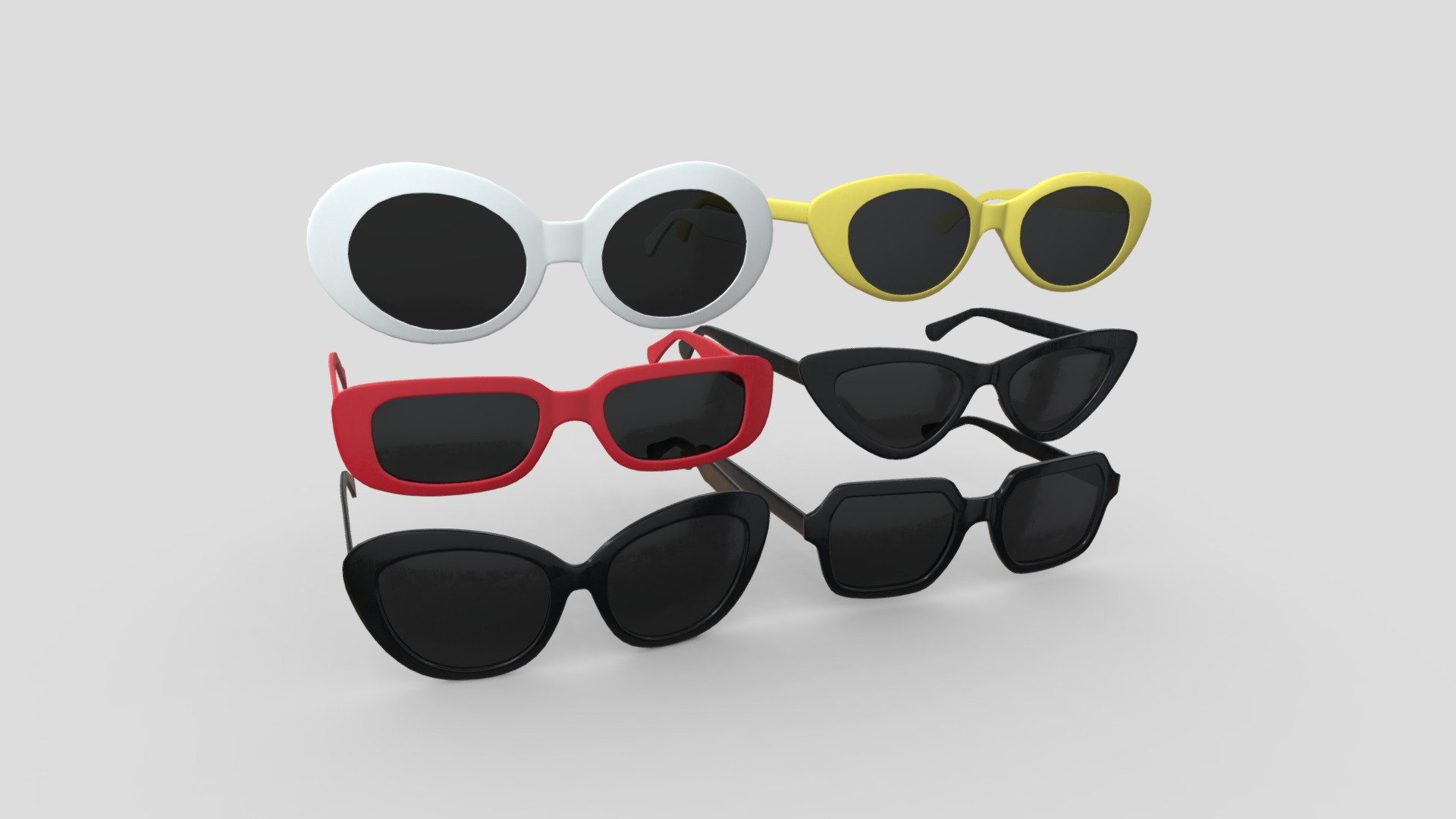 Sunglasses Pack - Buy Royalty Free 3D model by plaggy [254a4a5 ...