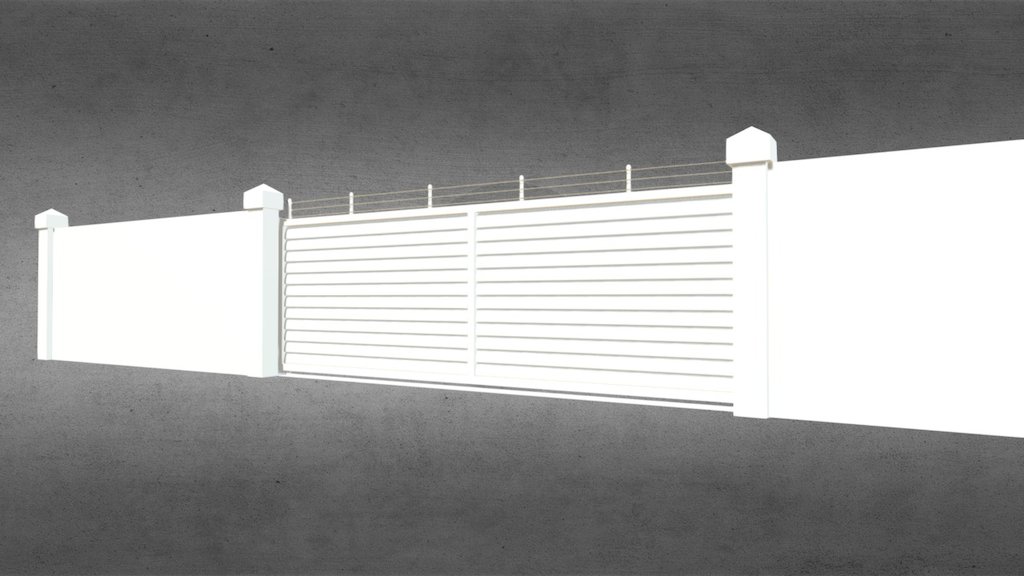 FDC StrongWeld Industrial Airfoil Louvered Gate - 3D model by FDC ...