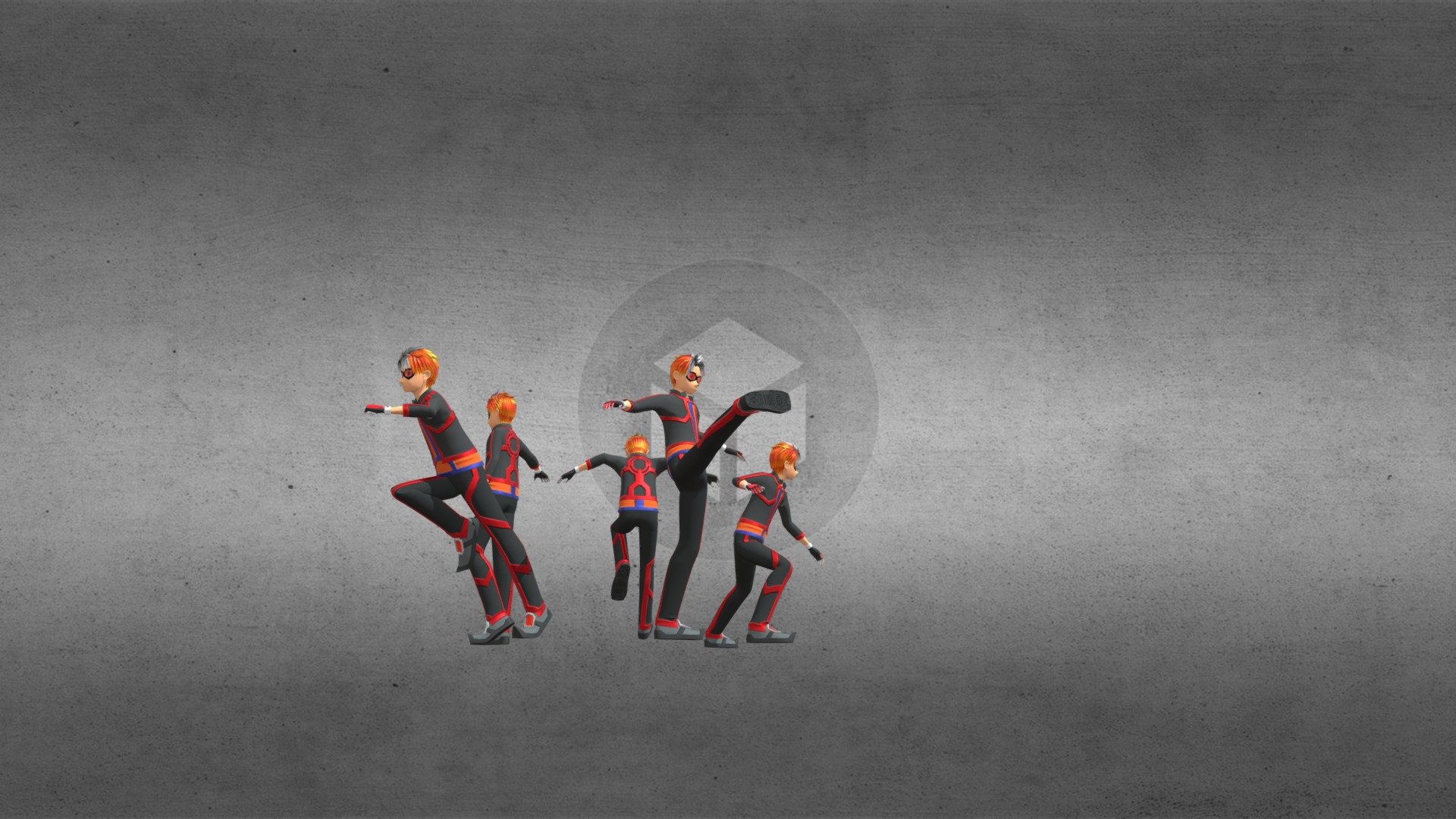 FYP CHARACTER α (POSES) - Download Free 3D model by TIONG HIEW HONG ...
