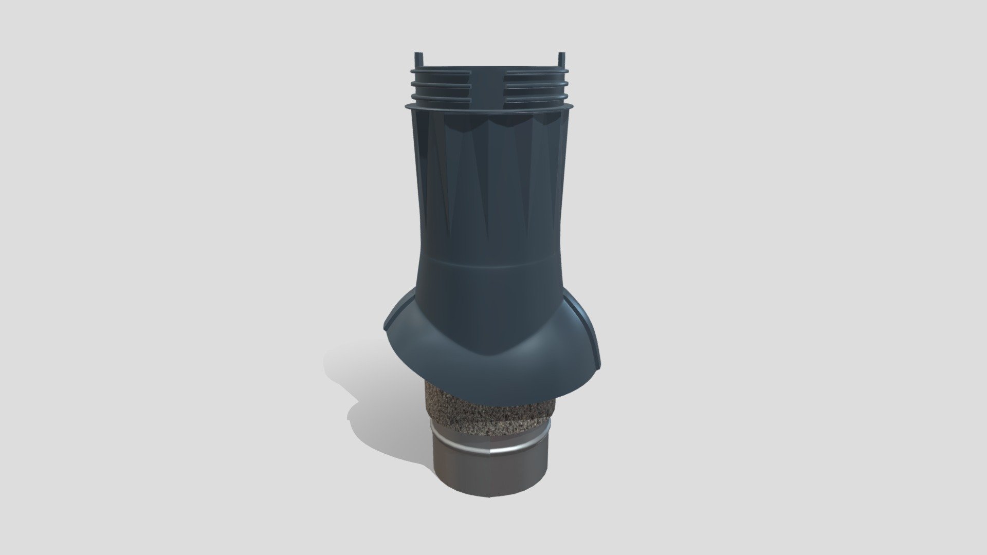 Вентиляционный выход изолированный Ø125/160 мм - Download Free 3D model ...