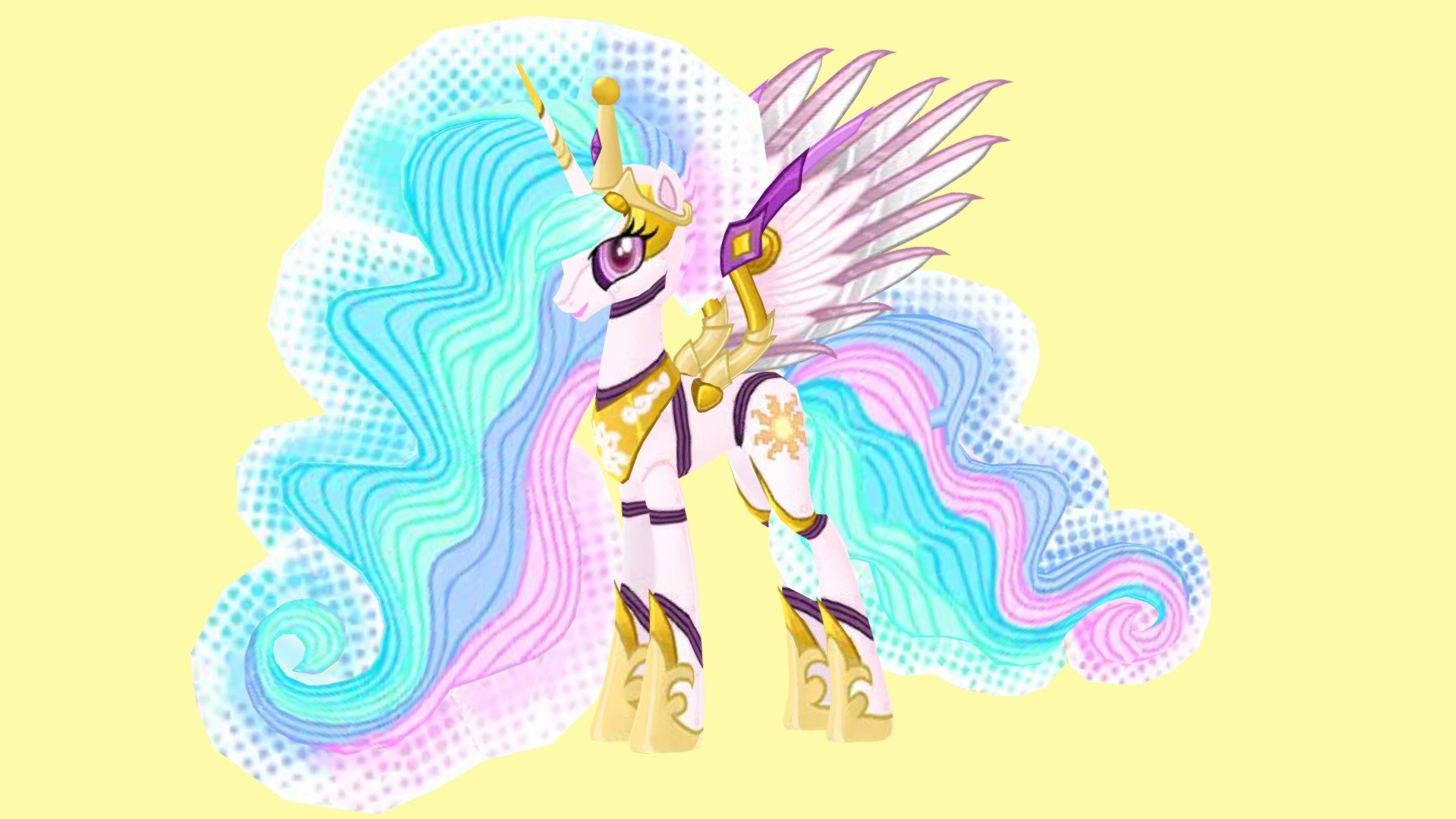 My Little Pony Gameloft Cyber Princess Celestia - Download Free 3D ...