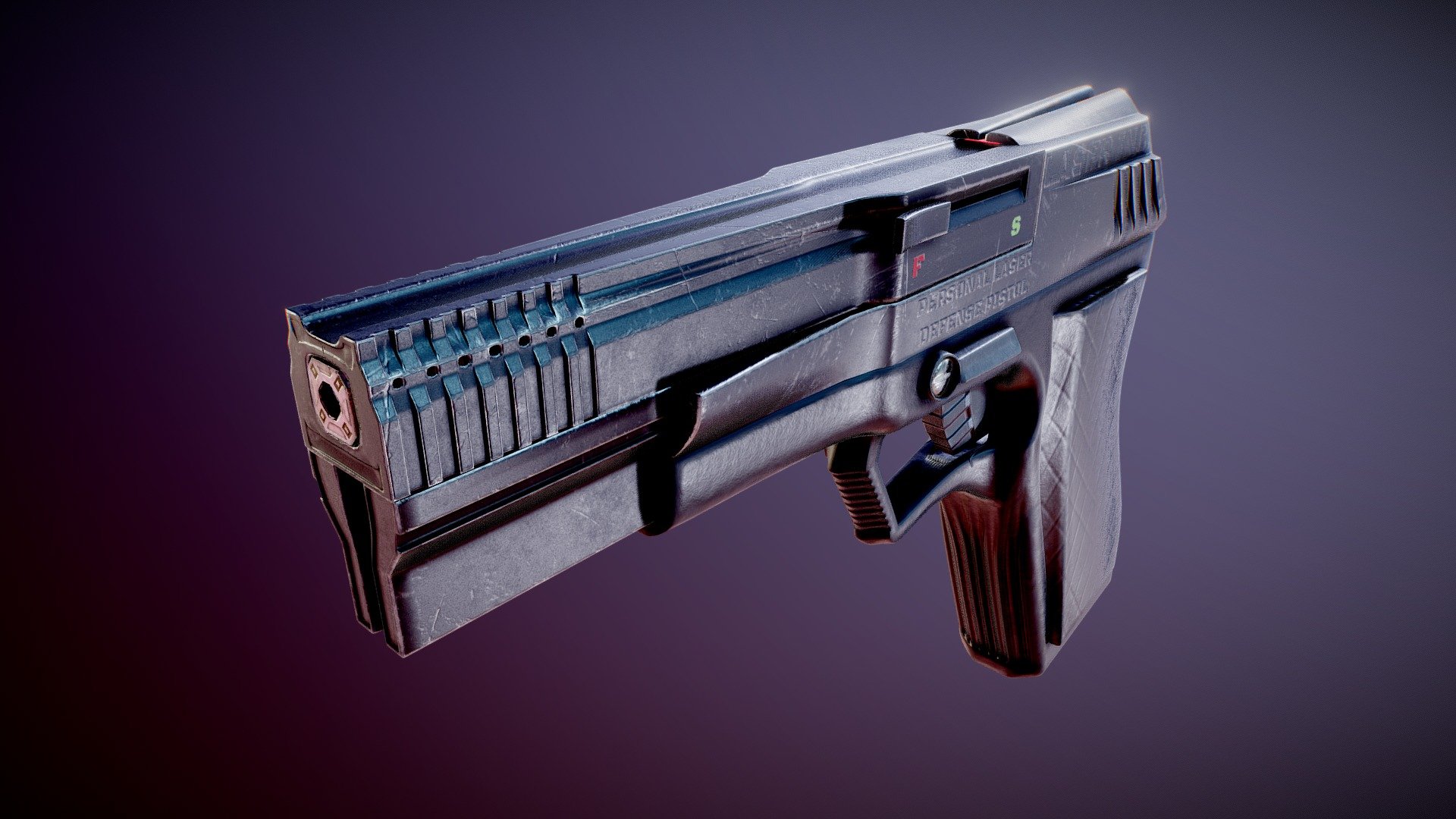 PLDP (Laser Pistol) rework/animations - 3D model by Al ...