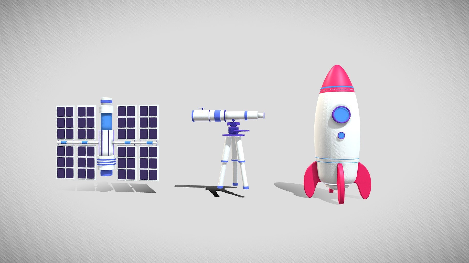 Cosmos – Pack of 3 models - Buy Royalty Free 3D model by cpineda3d ...