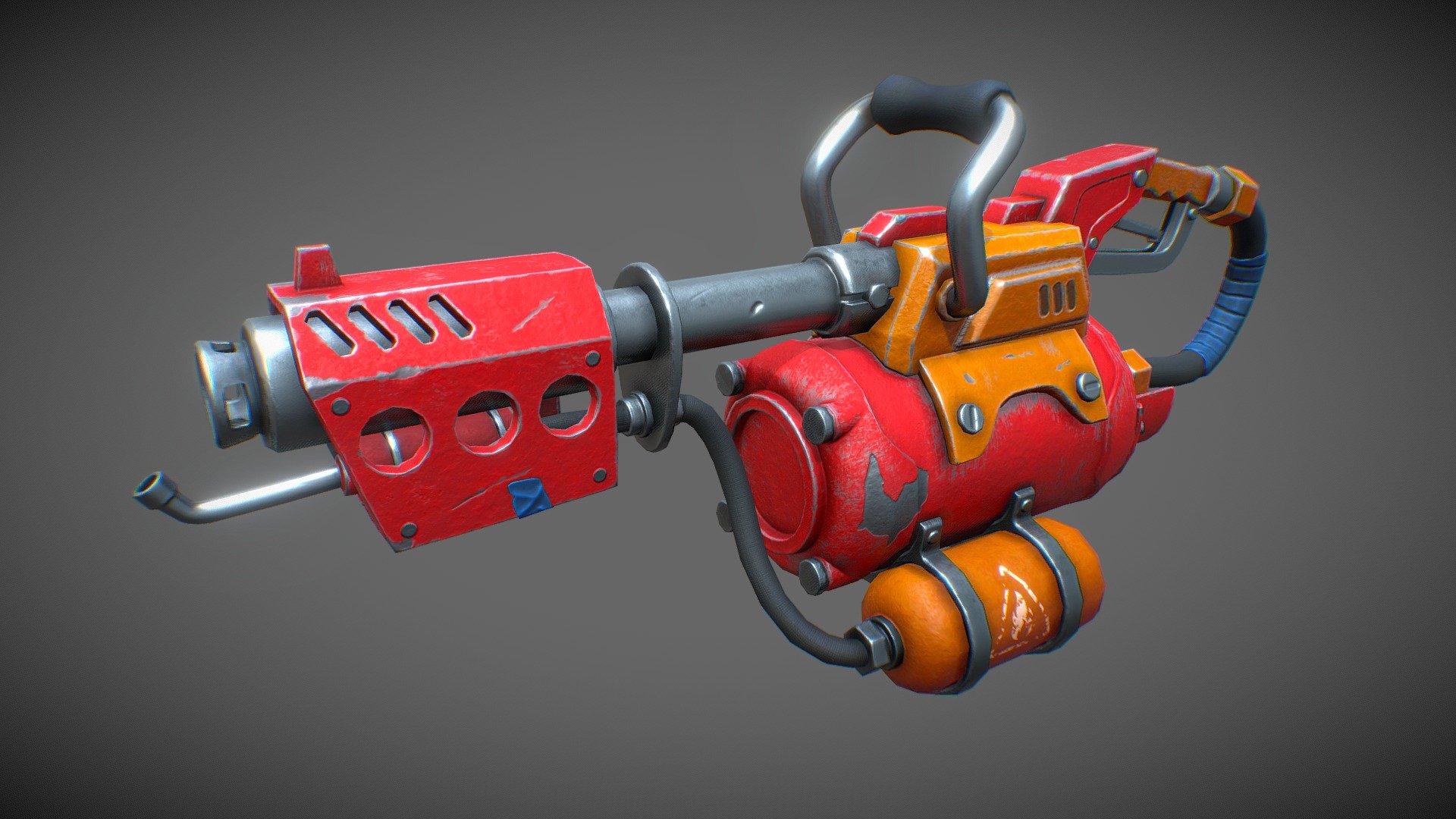Flamethrower "Phoenix" - 3D model by Roman5345 [25569af] - Sketchfab