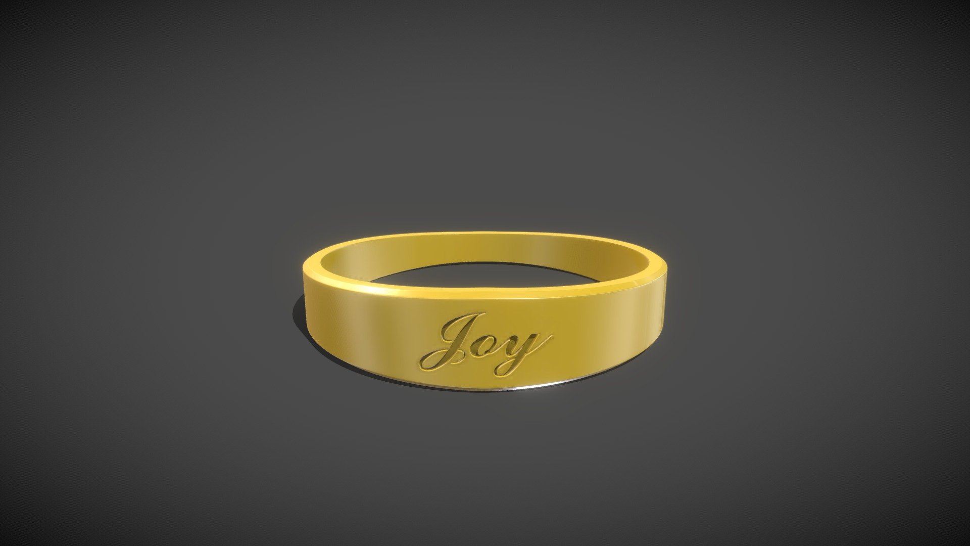 Joy Ring Female Yellow - Buy Royalty Free 3D model by Sandeep Choudhary ...