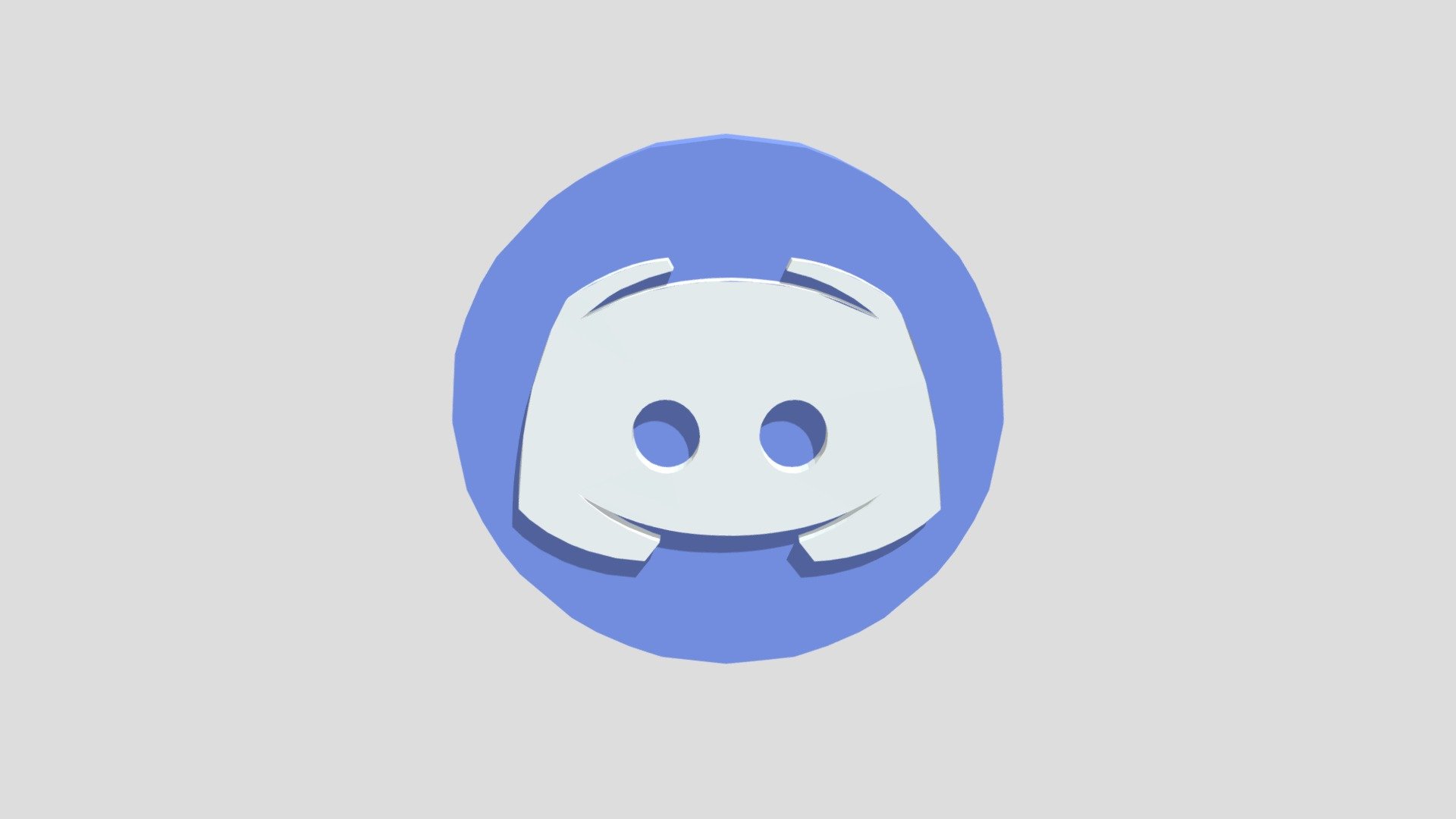 Discord Logo - Download Free 3D model by sludud [2556e59] - Sketchfab