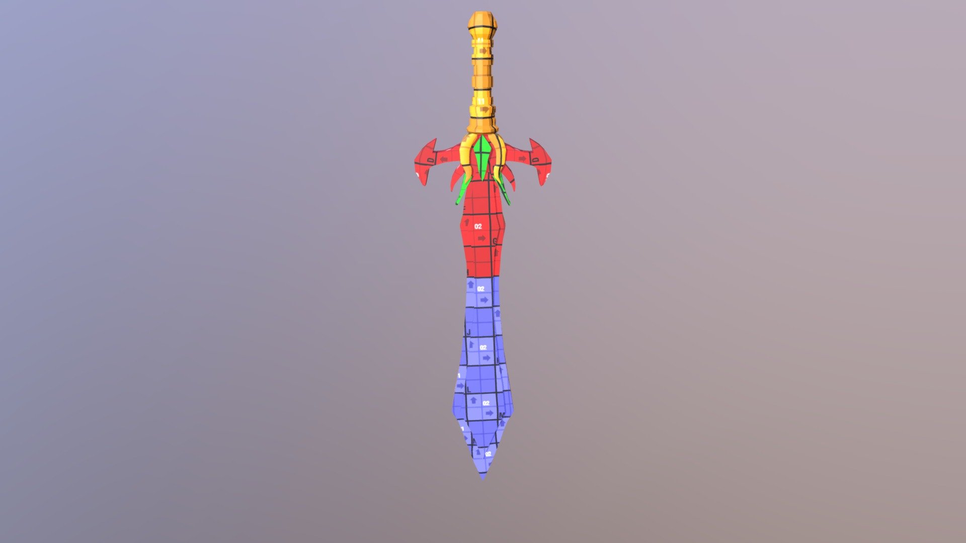 Final UV Sword - 3D model by leslieotaku531 [2558408] - Sketchfab
