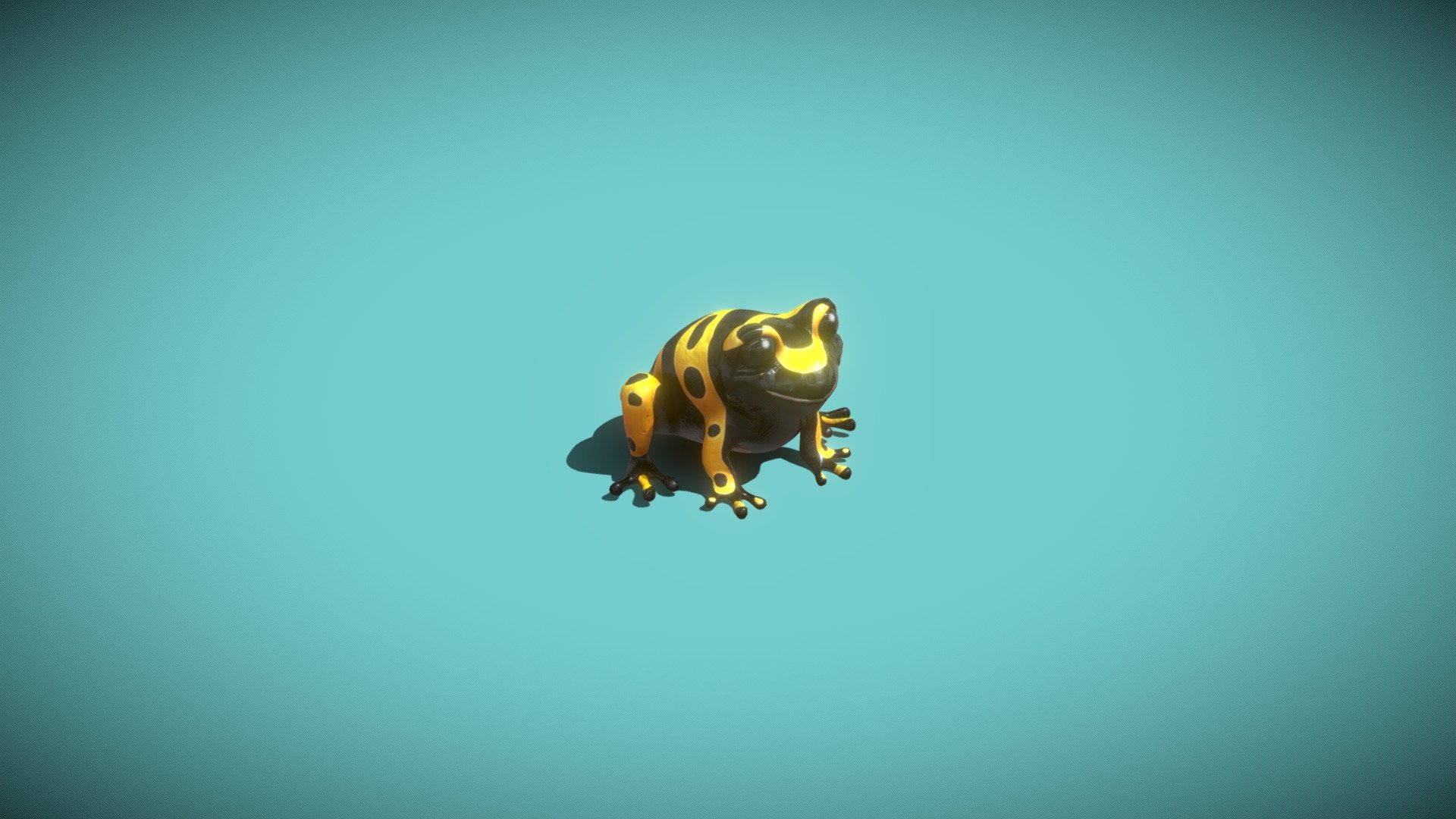 Cartoon Yellow-banded Frog 12 Animations - Buy Royalty Free 3D model by ...