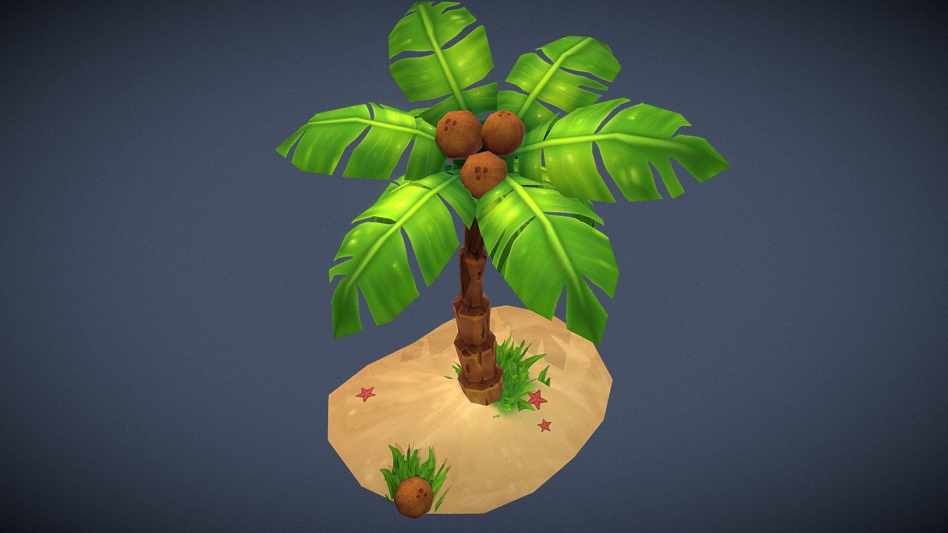 Palm Tree Game Asset - 3D model by Mikecy [255cdd0] - Sketchfab