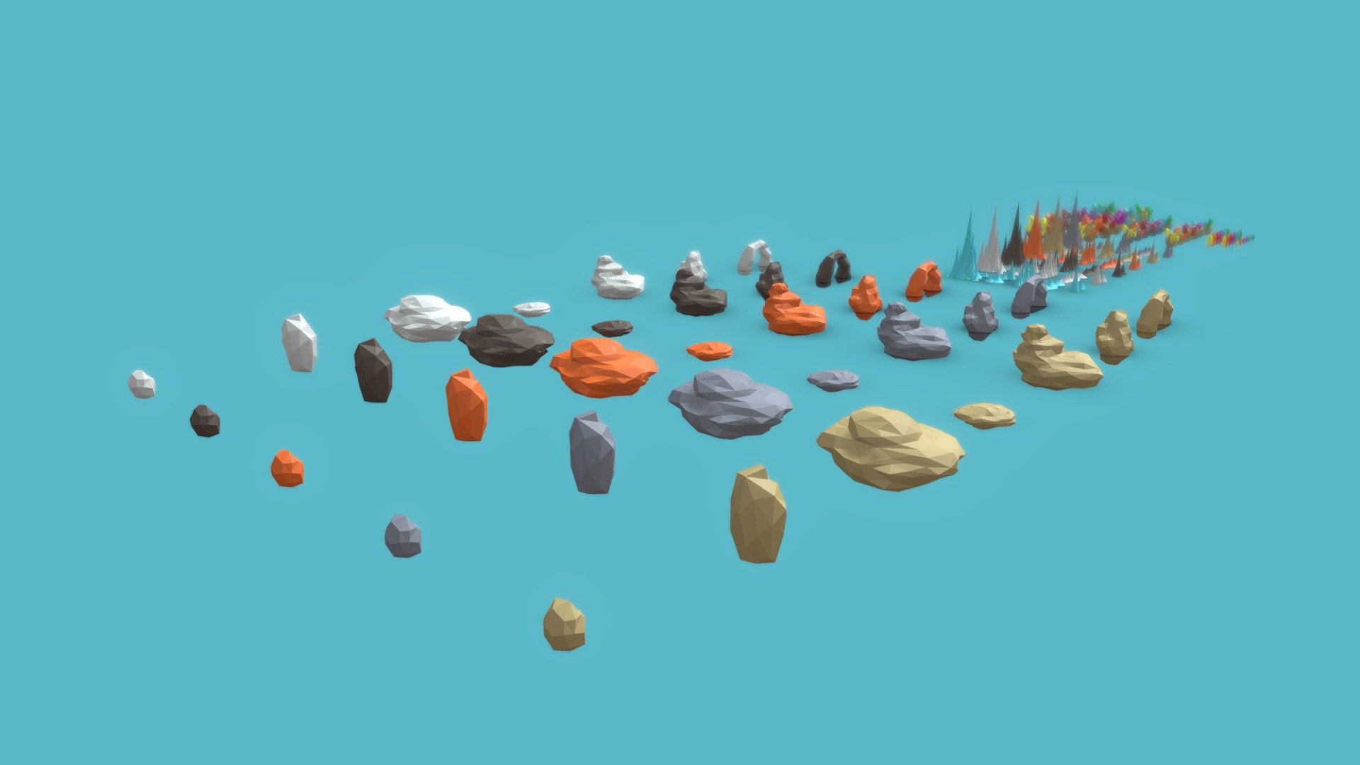 Low-Poly Rock Asset Pack - Buy Royalty Free 3D model by Andrew Walsh ...